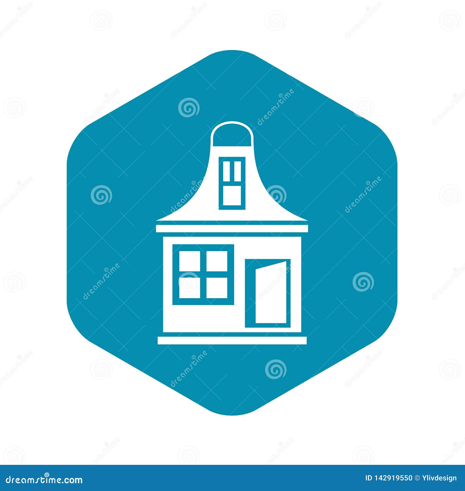 Small House Icon, Simple Style Stock Vector - Illustration of drawing ...