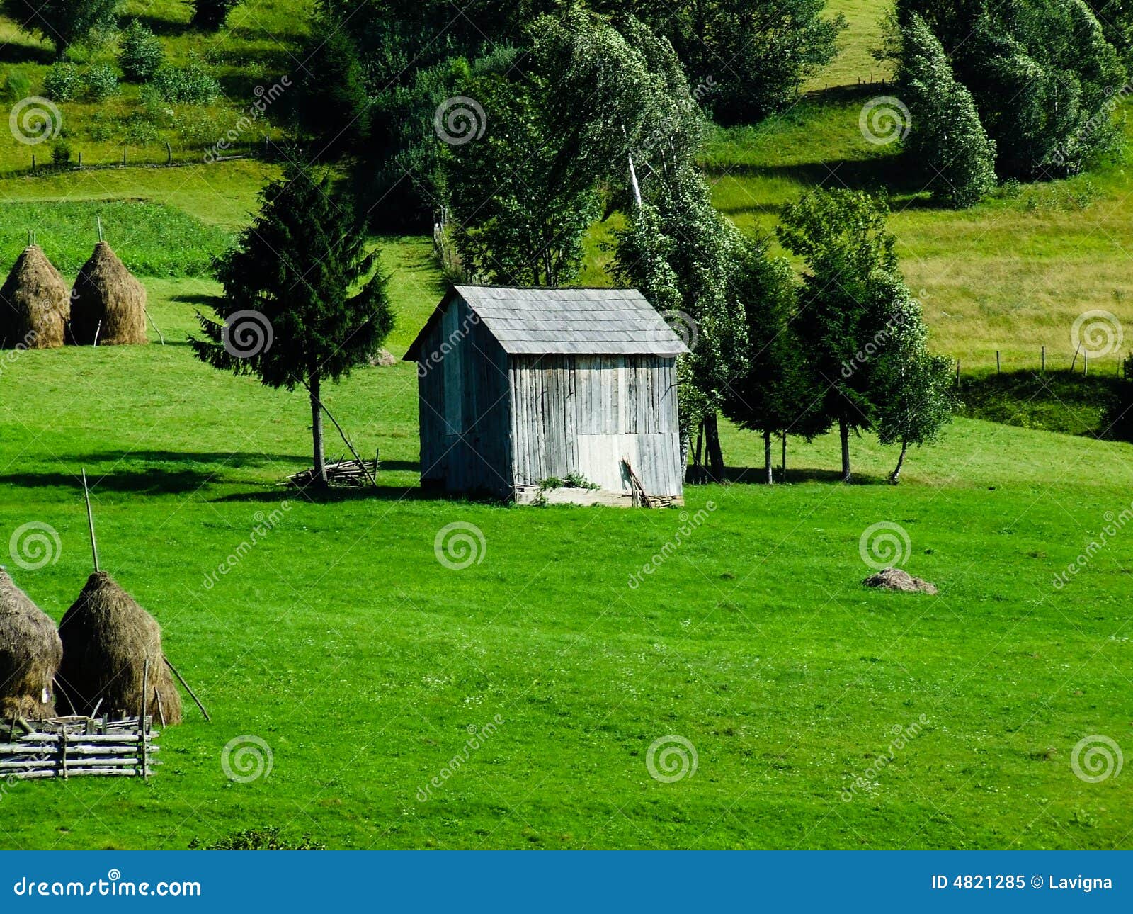 Small hut stock image. Image of greenery, house, slope - 4821285