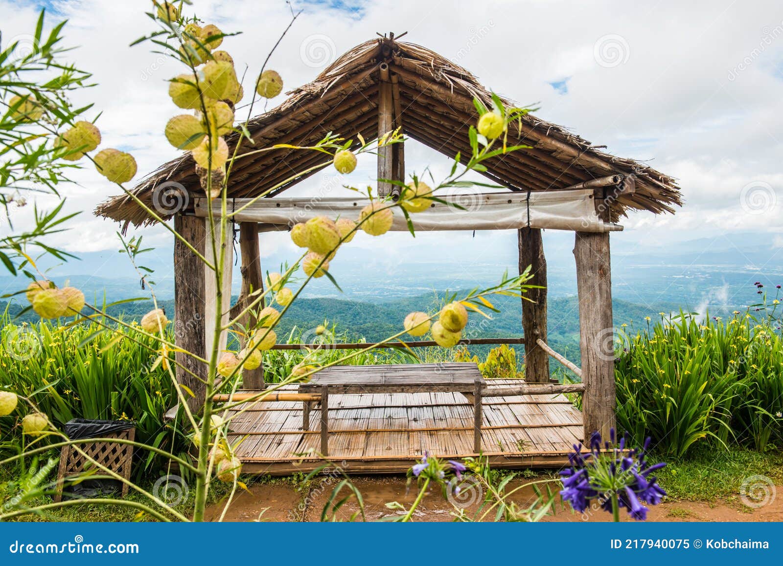 Small Hut with Natural View Stock Image - Image of landscape, asian ...