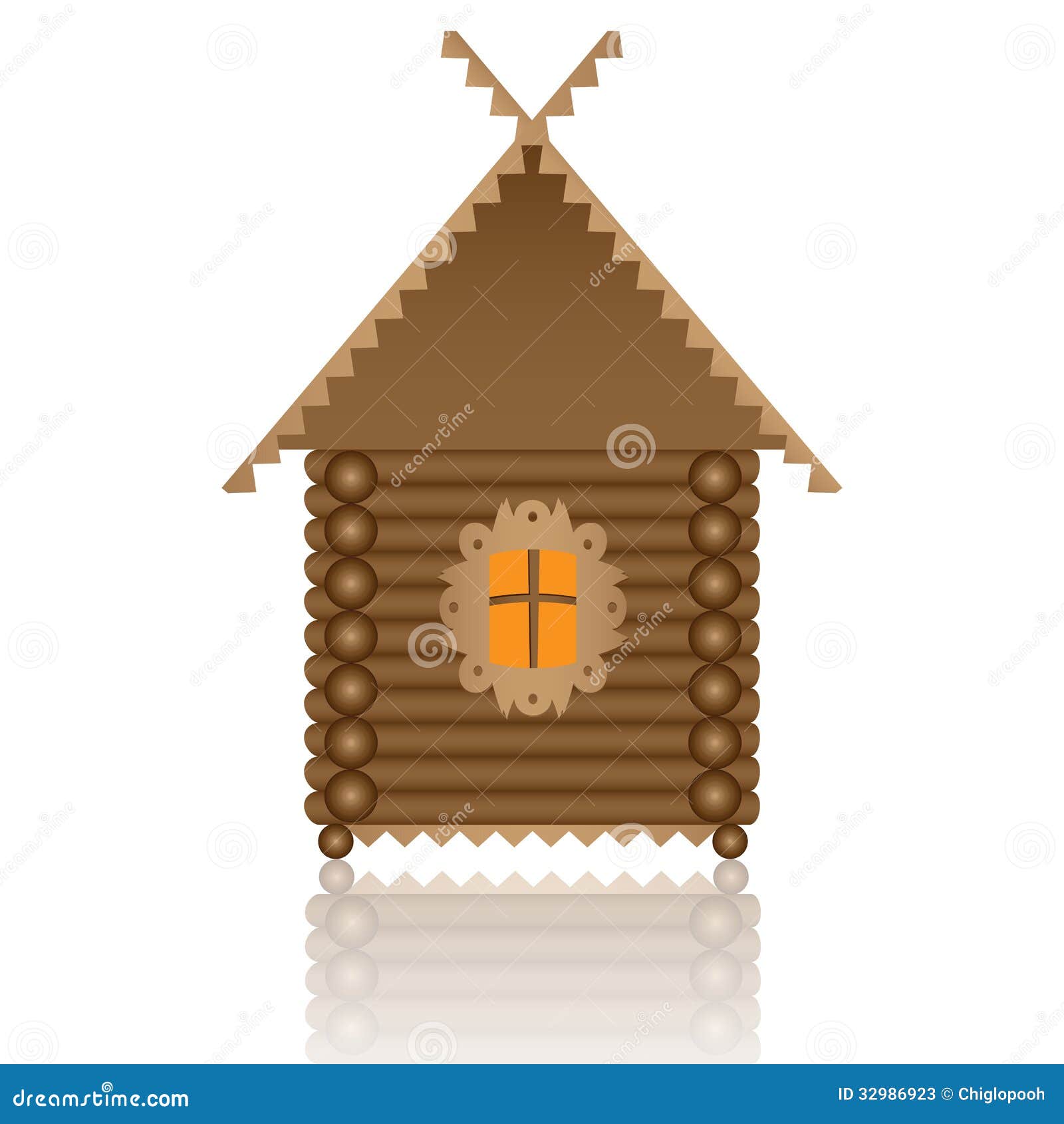 Small hut stock vector. Illustration of simple, roof - 32986923