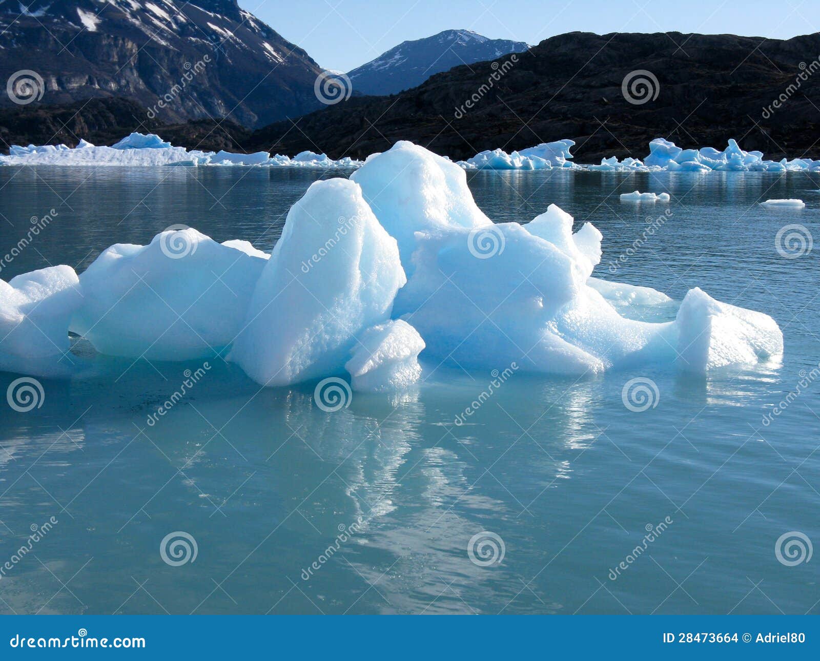 Small iceberg in Calafate stock photo. Image of lake - 28473664
