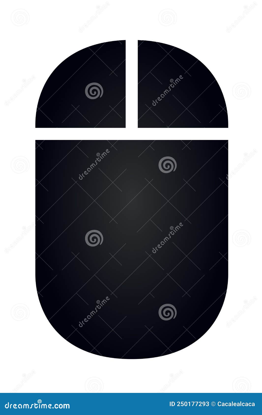 The Drawing of a Computer Mouse. Illustration and Vector. Cartton ...