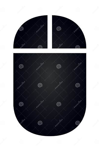 The Drawing of a Computer Mouse. Illustration and Vector. Cartton ...