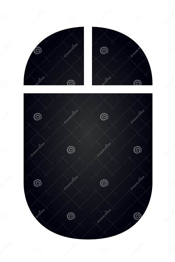 The Drawing of a Computer Mouse. Illustration and Vector. Cartton ...