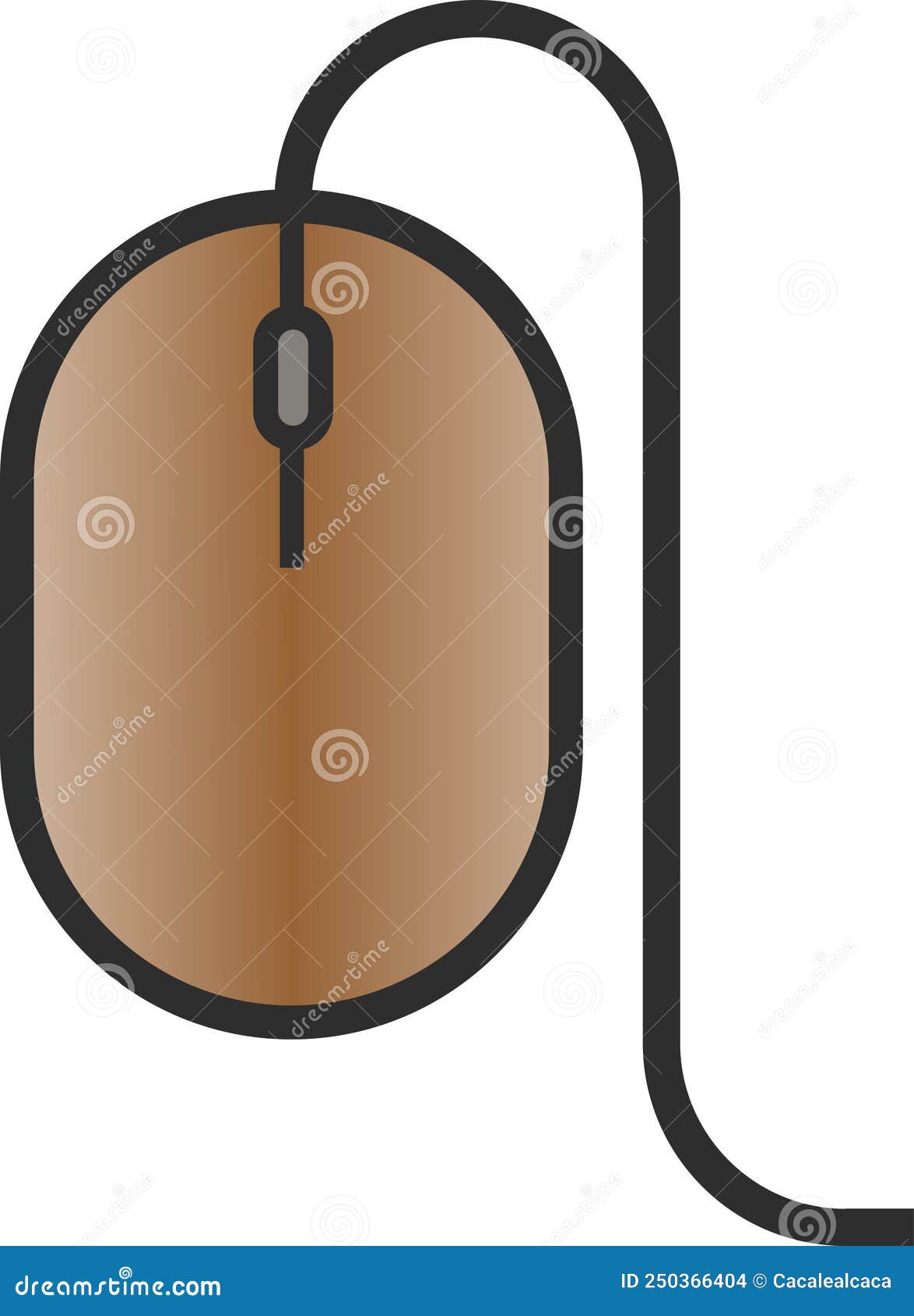 The Drawing of a Computer Mouse, a Small Hardware Input Device Used by ...