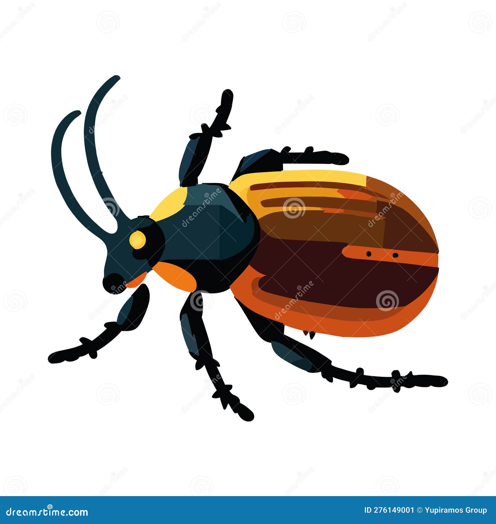 Small Insect Animal Cricket Character Illustration Cartoon Coloring ...