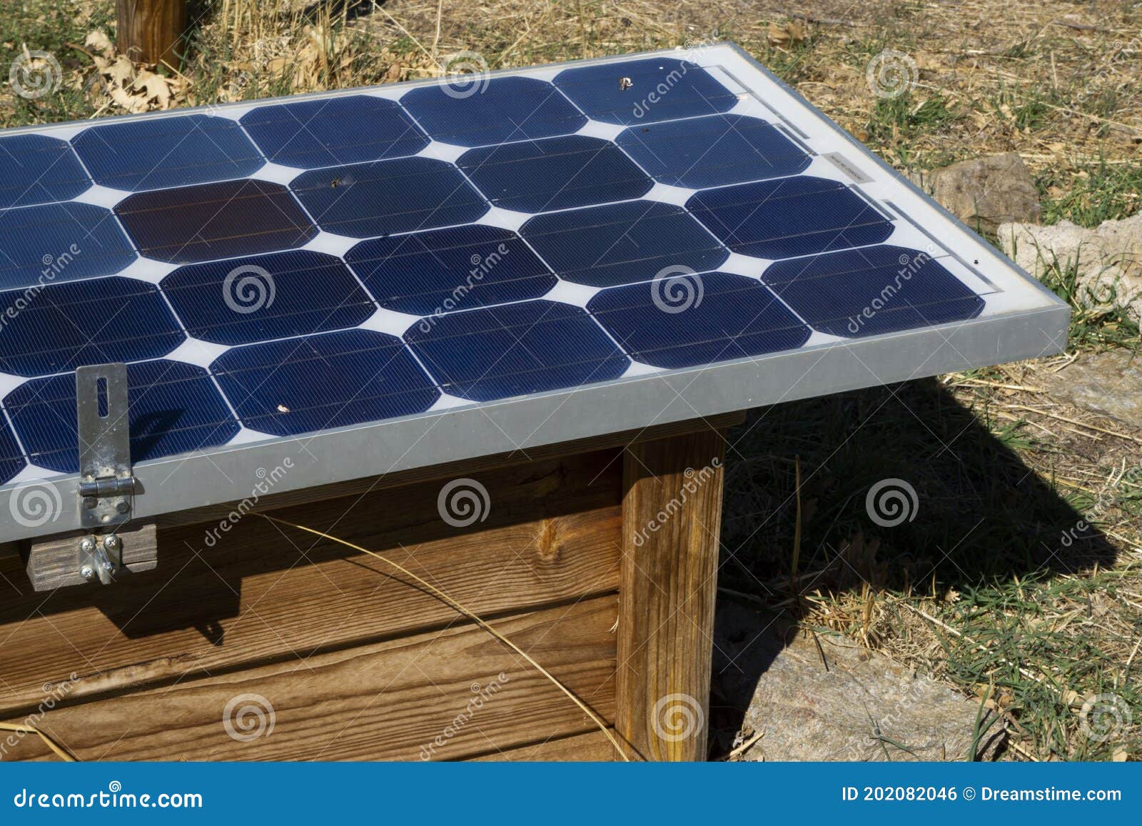 Small Installation with Solar Panel Stock Photo - Image of ecology ...