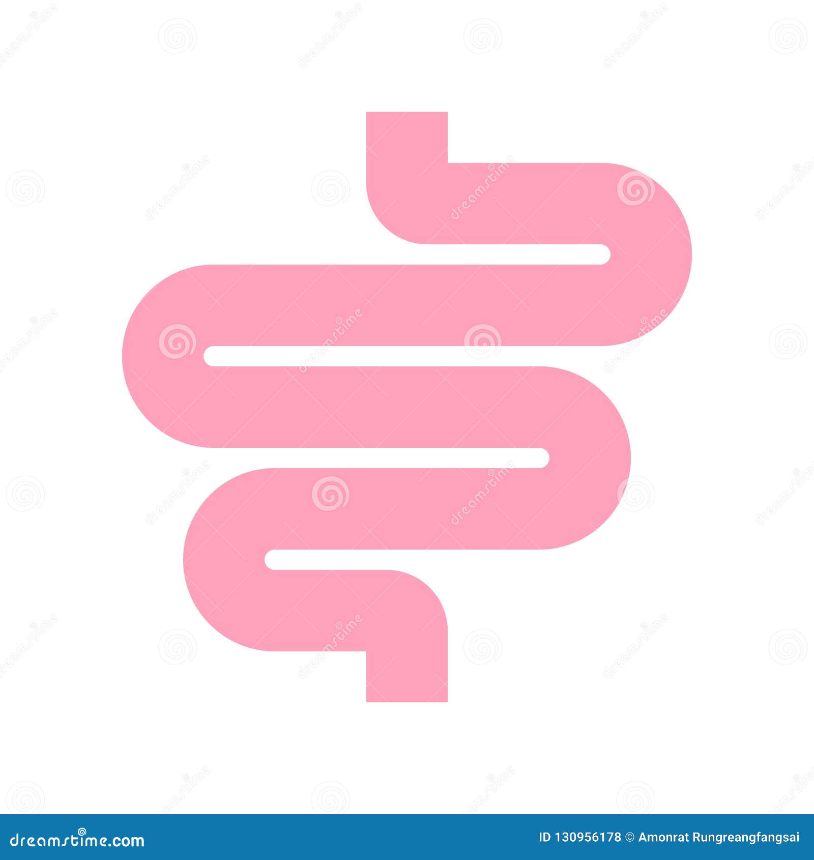Small Intestine Vector Illustration, Organ Icon Set Stock Vector ...