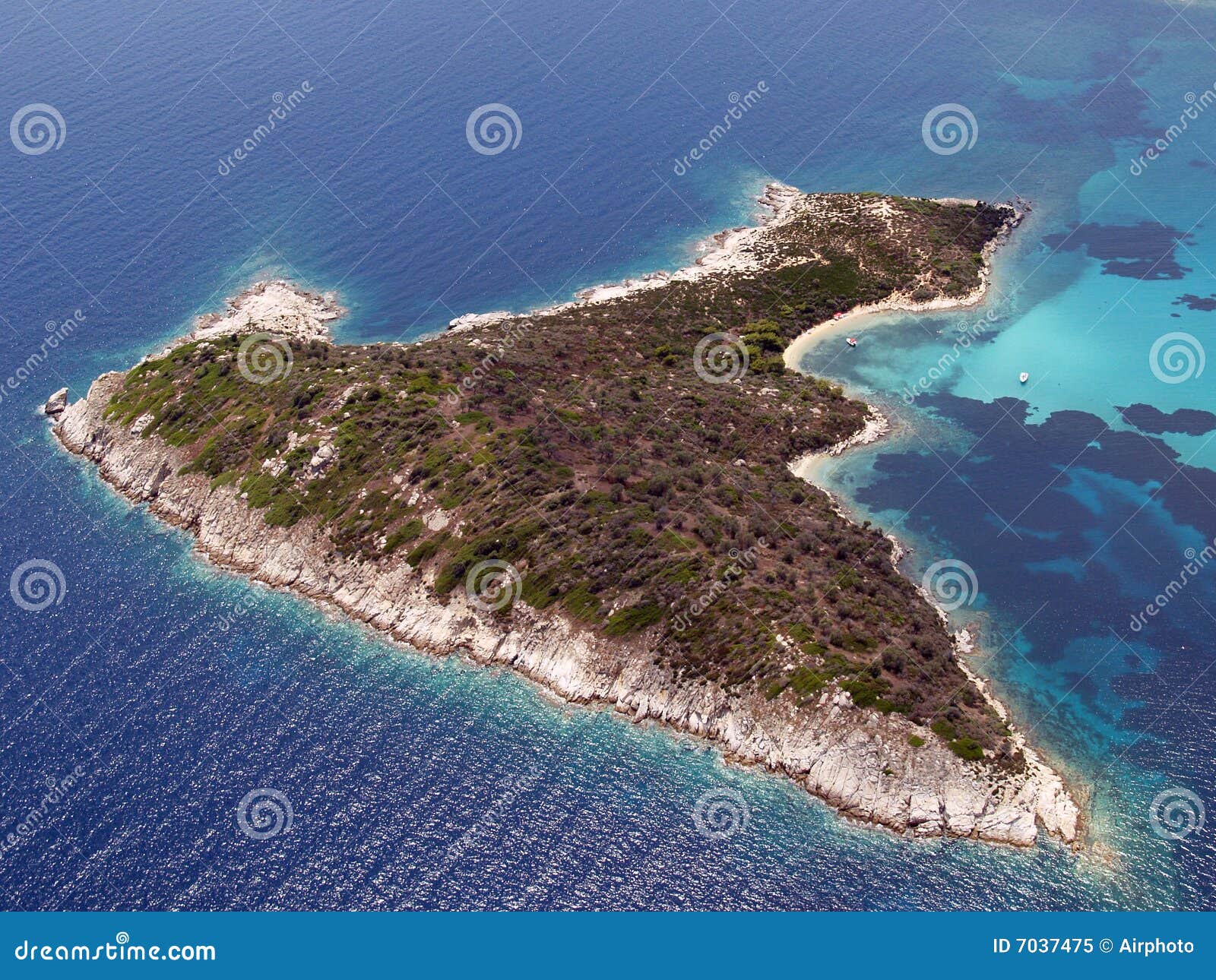 Small island aerial view stock image. Image of blue, small - 7037475