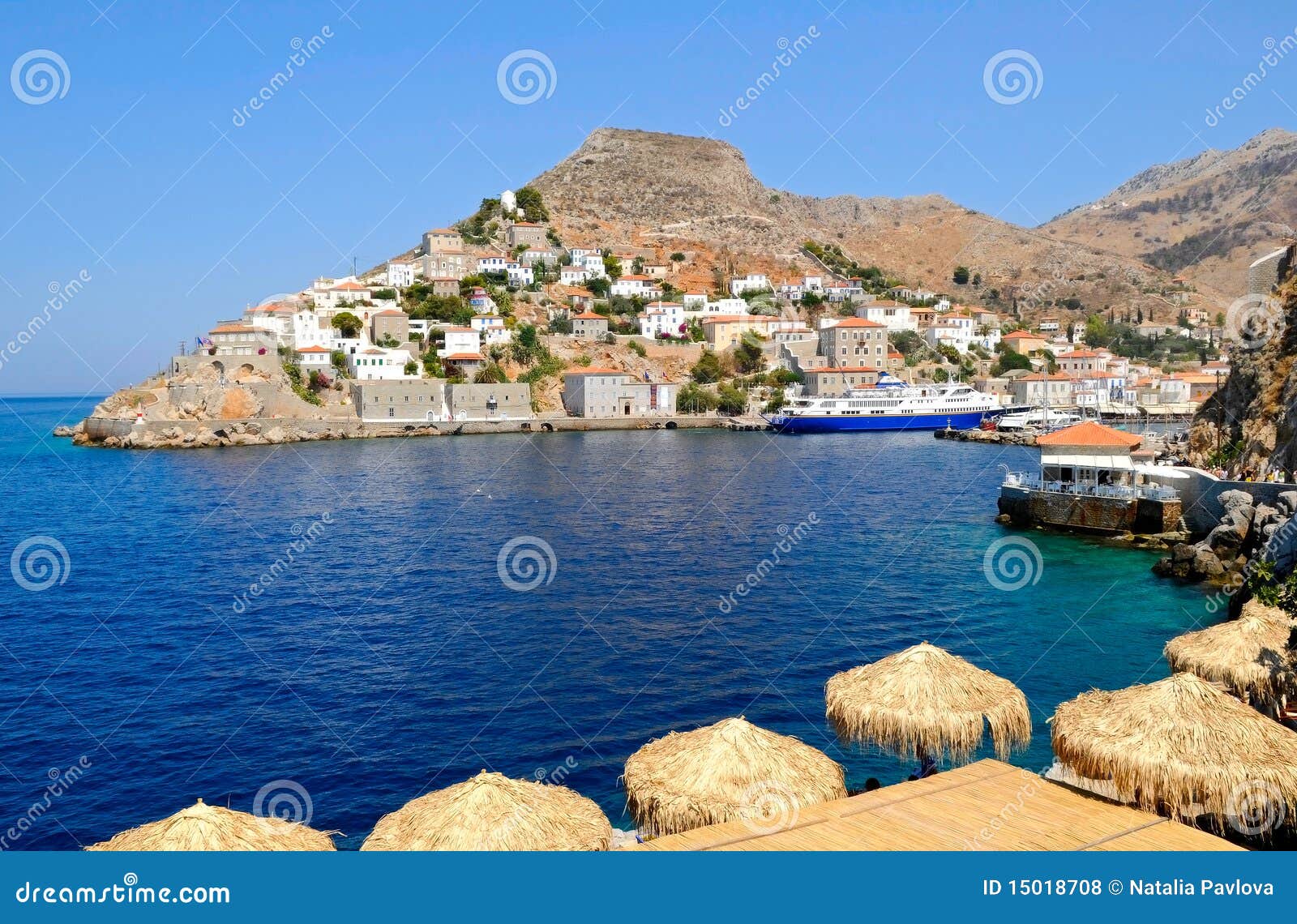 The small island, Greece stock photo. Image of blue, town - 15018708