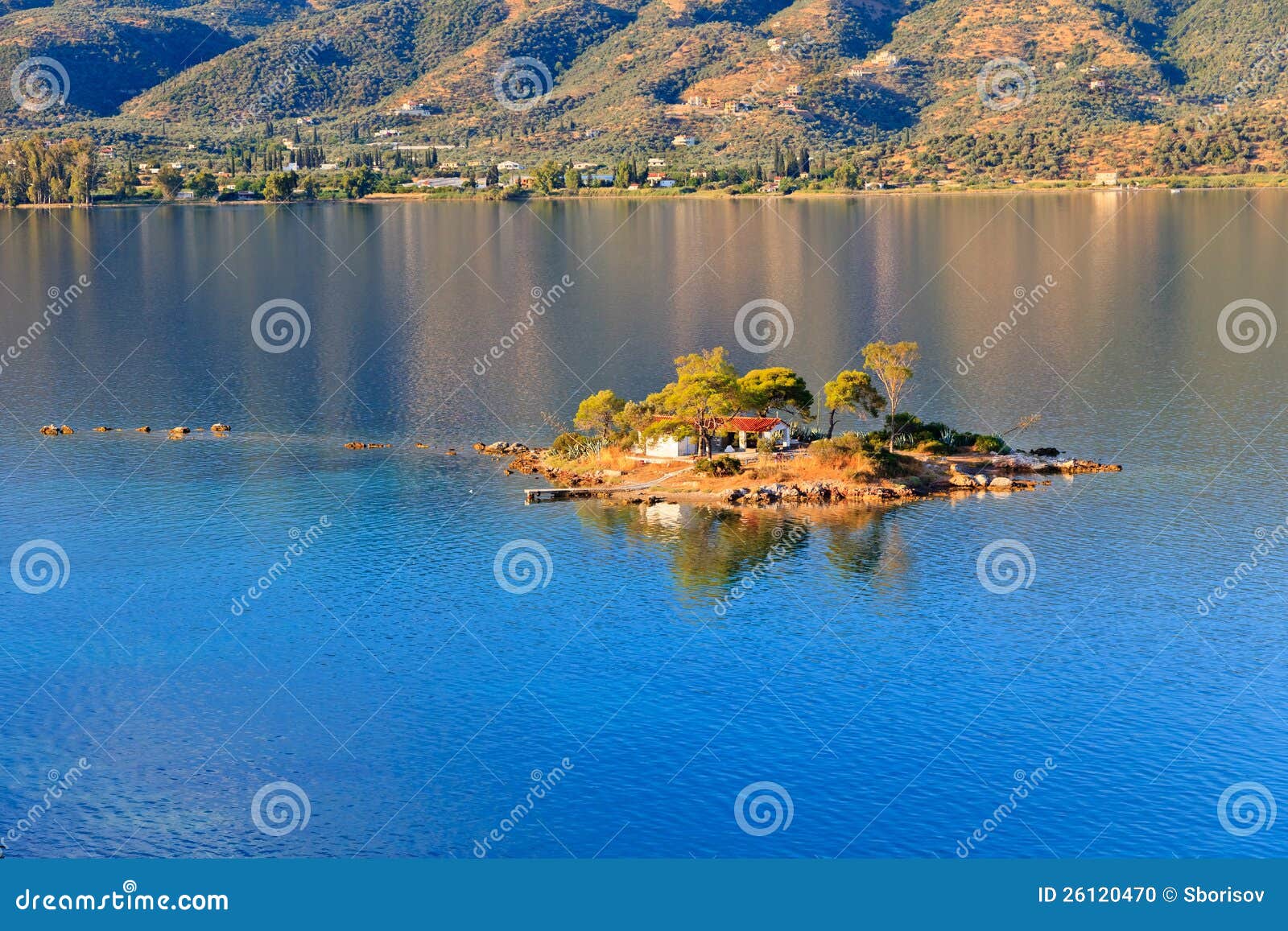 Small island, Greece stock photo. Image of azure, scene - 26120470