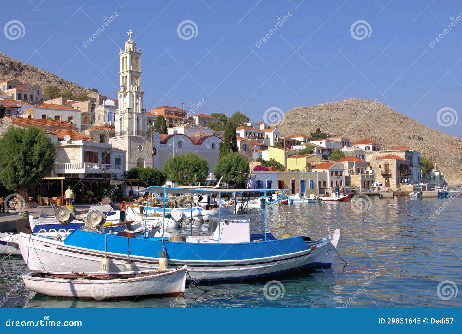 On the island of Halki stock image. Image of horizontal - 29831645