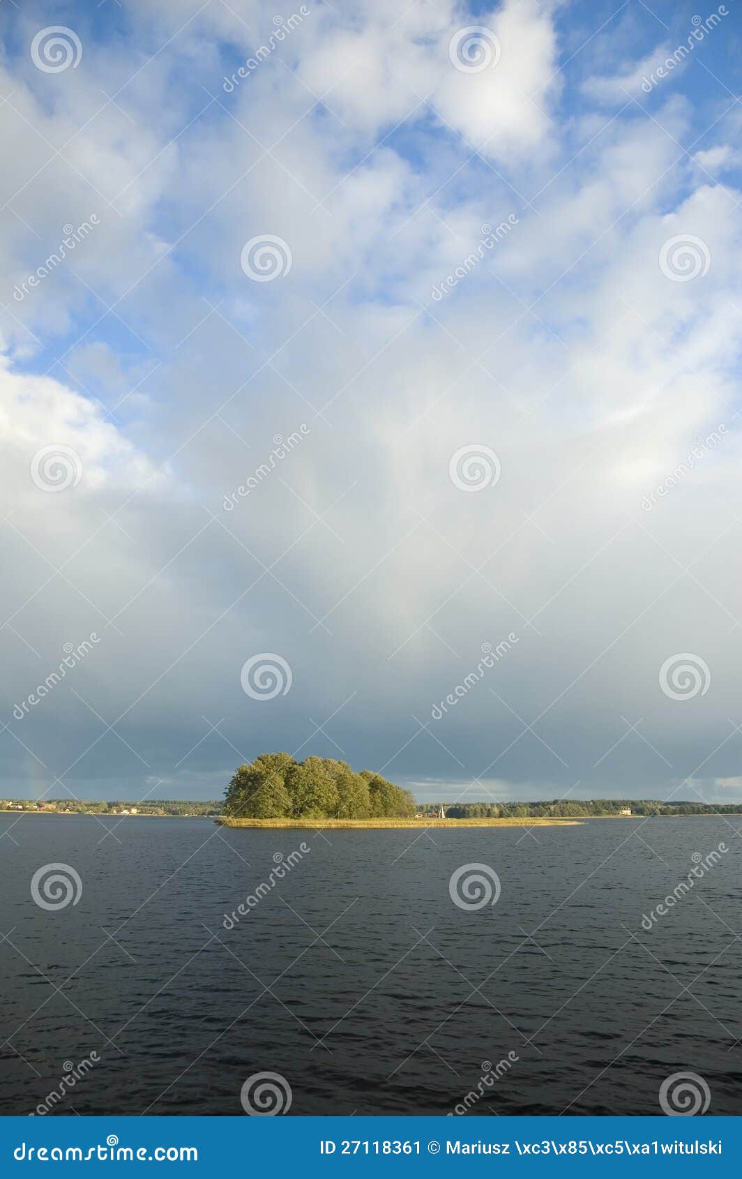 Small island on the lake stock image. Image of beauty - 27118361
