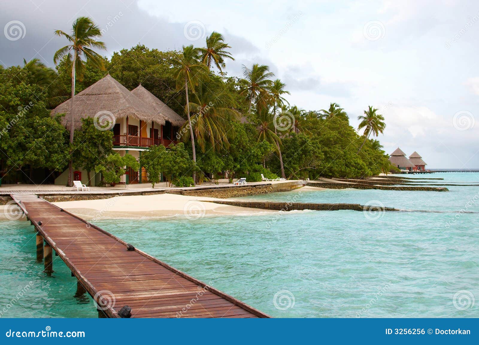 Small Island in the Ocean. stock photo. Image of coast - 3256256