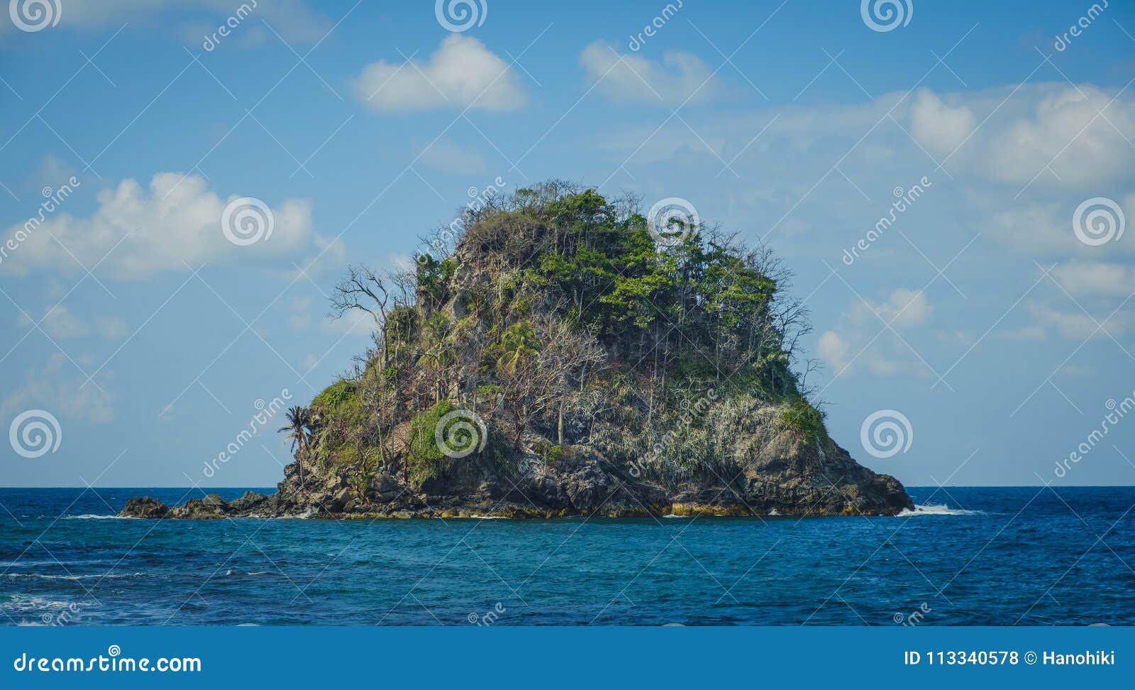 Small Island in Ocean Water - Tropical Island Stock Photo - Image of ...