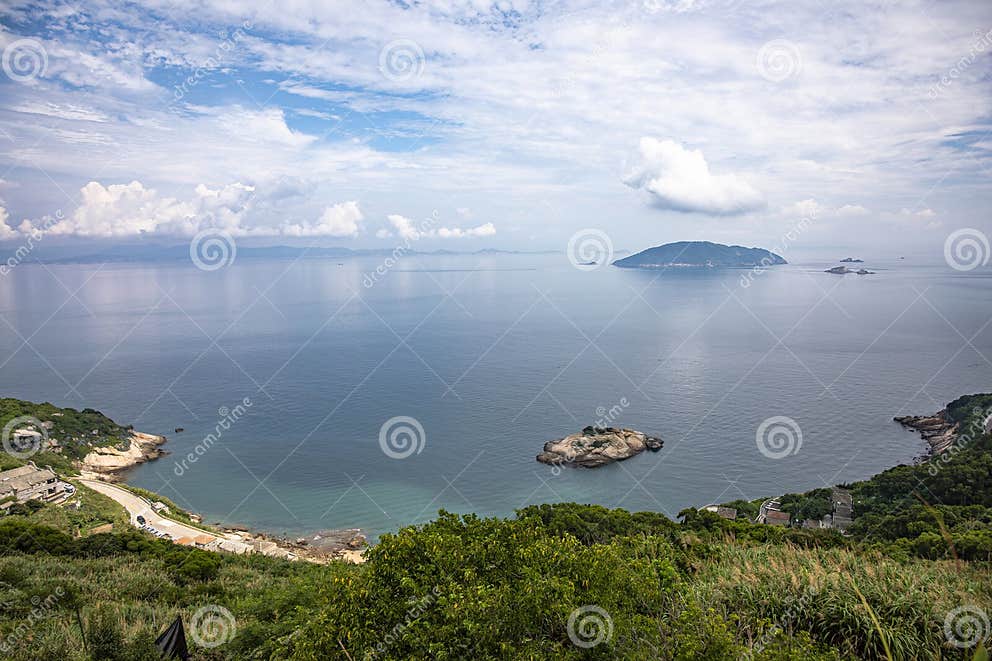 Small island in the sea. stock photo. Image of outdoors - 295478490