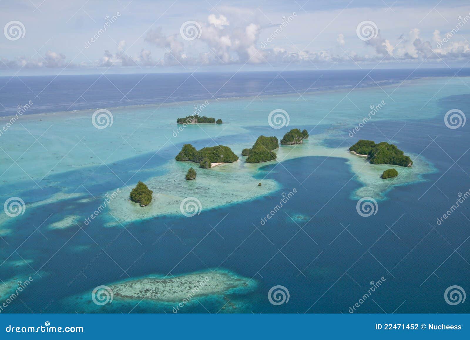 Small islands around palau stock photo. Image of rock - 22471452