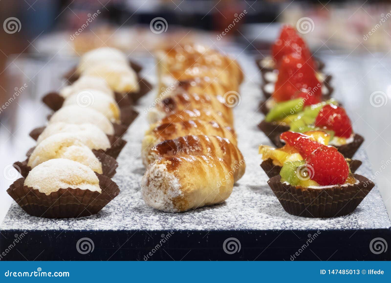 Small italian pastries stock image. Image of delicious - 147485013