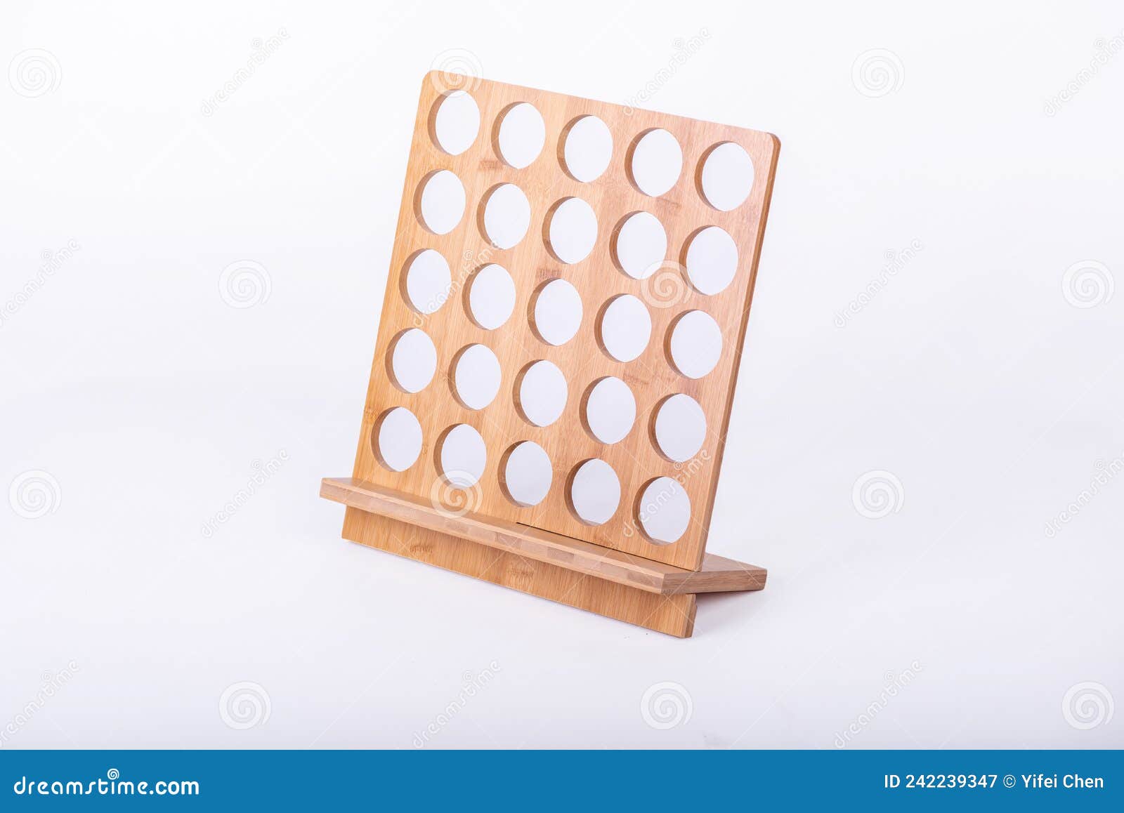 The Small Item Storage Rack Made of Bamboo is on a White Background ...