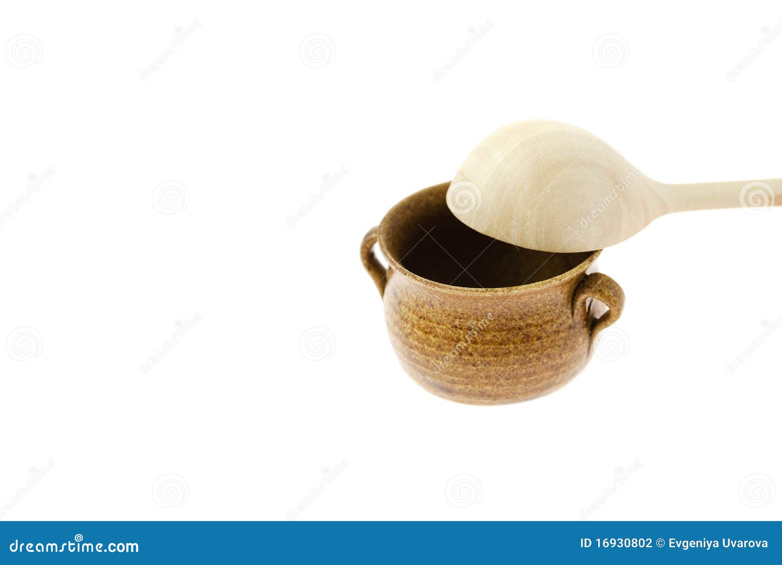 Small Jar with a Wooden Spoon Stock Photo - Image of food, homemade ...