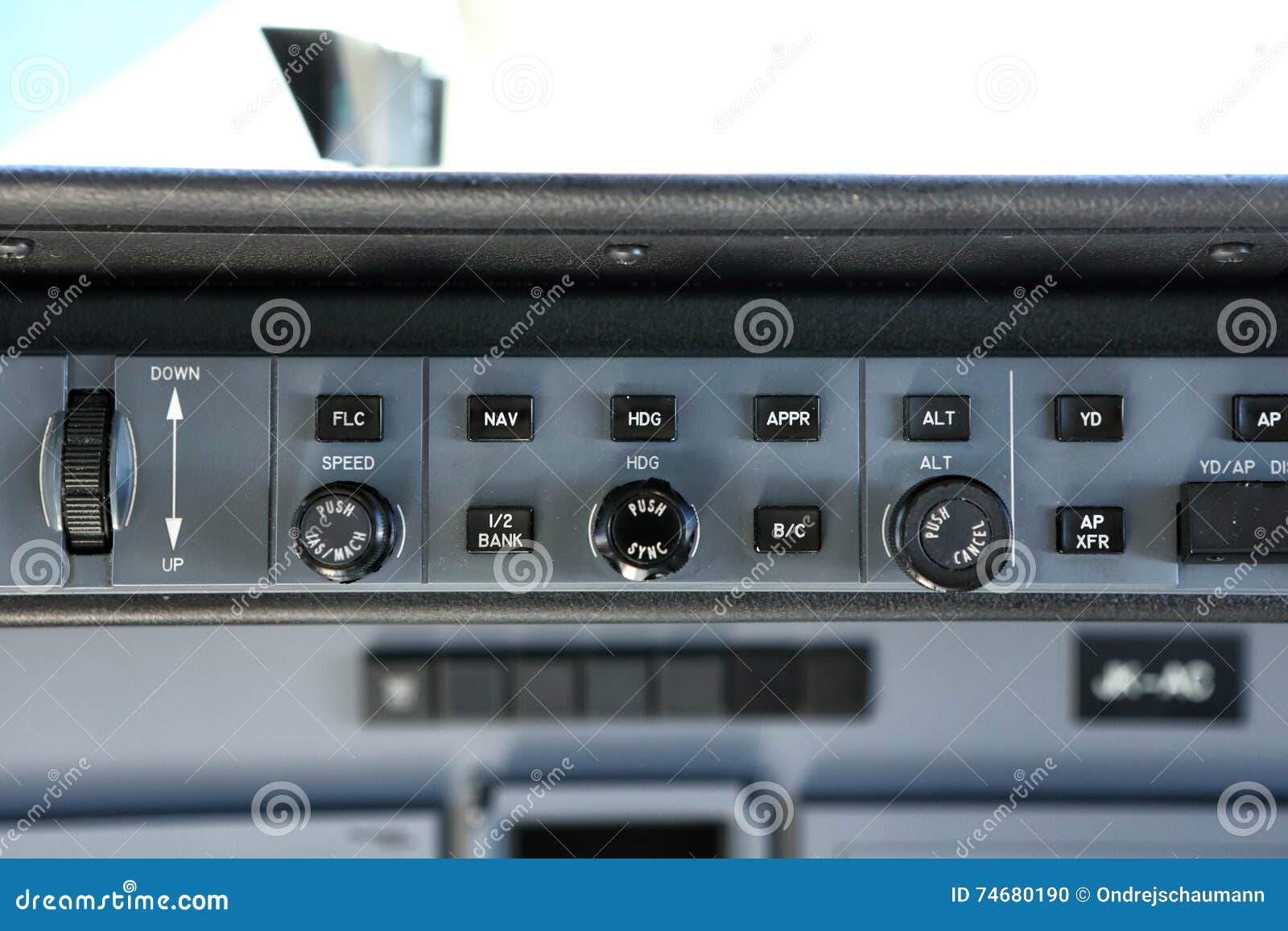 Small Jet Autopilot Control Panel Stock Photo - Image of detail, rotate ...