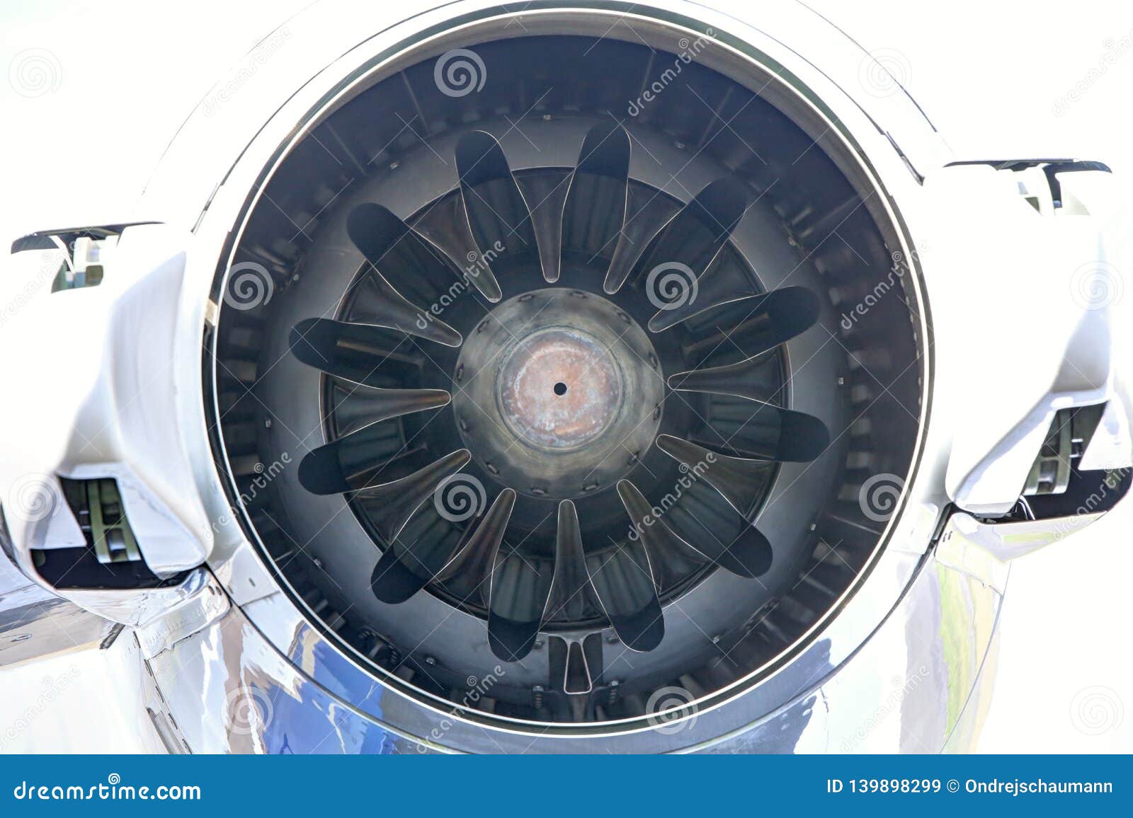 Small Jet Engine Outlet Blast Tube Stock Image - Image of airplane ...