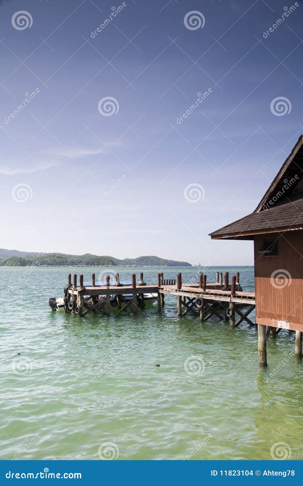 Small Jetty stock photo. Image of malaysia, sports, wood - 11823104