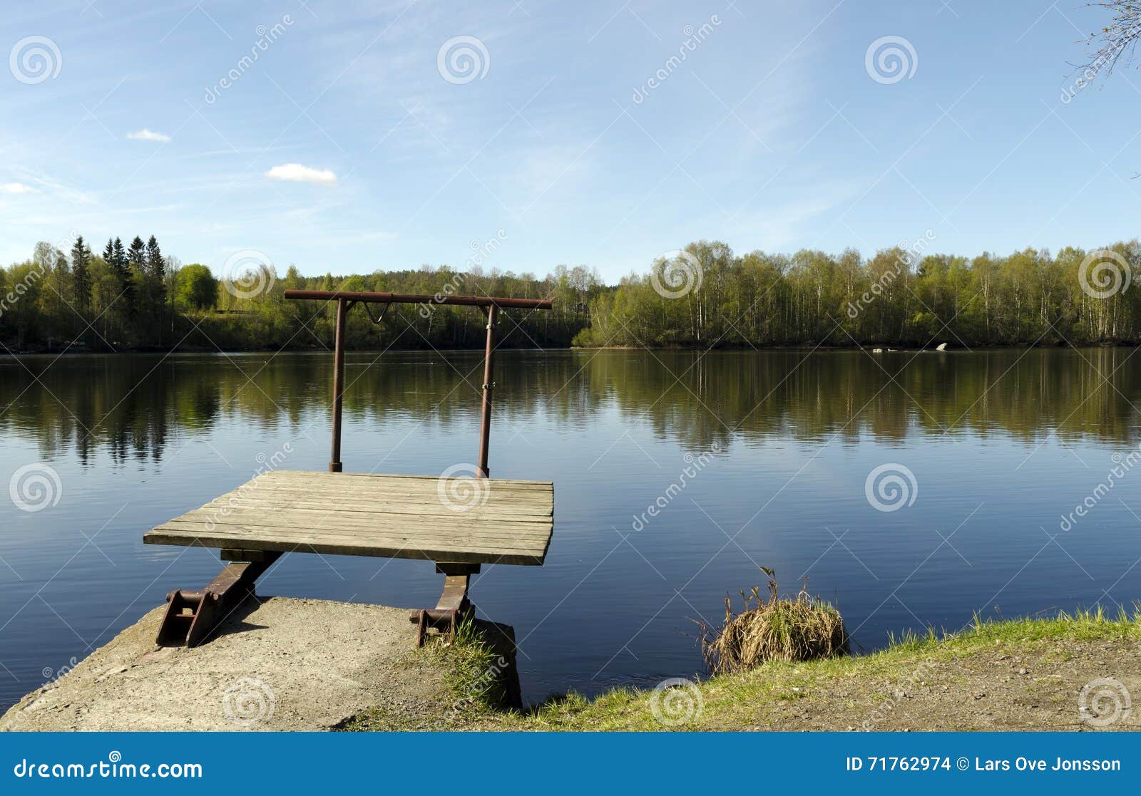 Small jetty stock photo. Image of forest, short, wood - 71762974