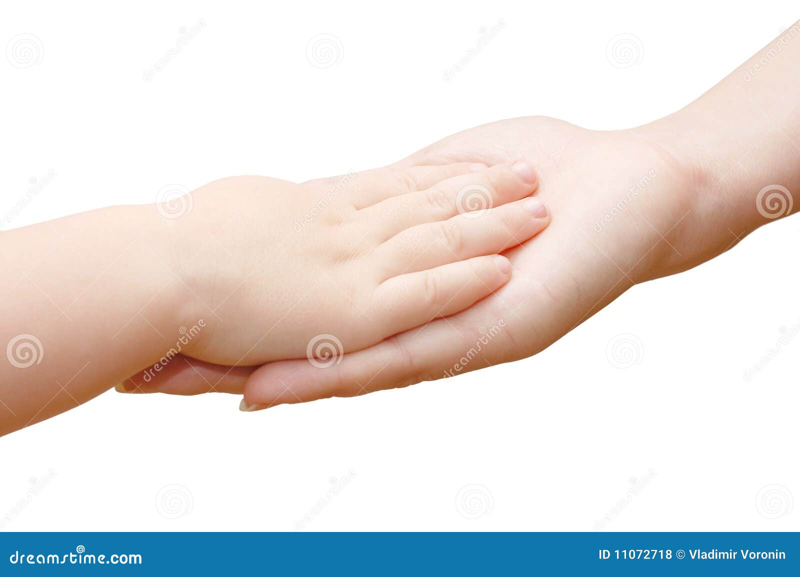 Kids Hand Sign, Gesture With Flat Open Palm, Perspective View Isolated ...