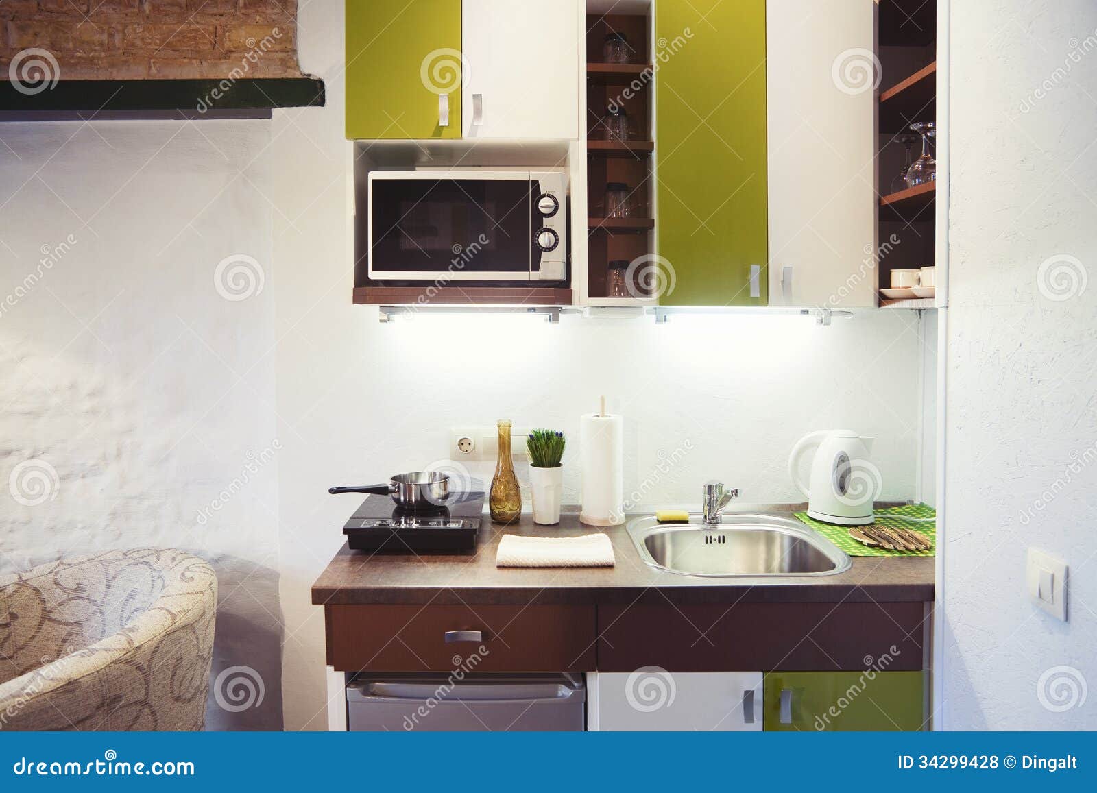 Small kitchenette stock photo. Image of house, design - 34299428