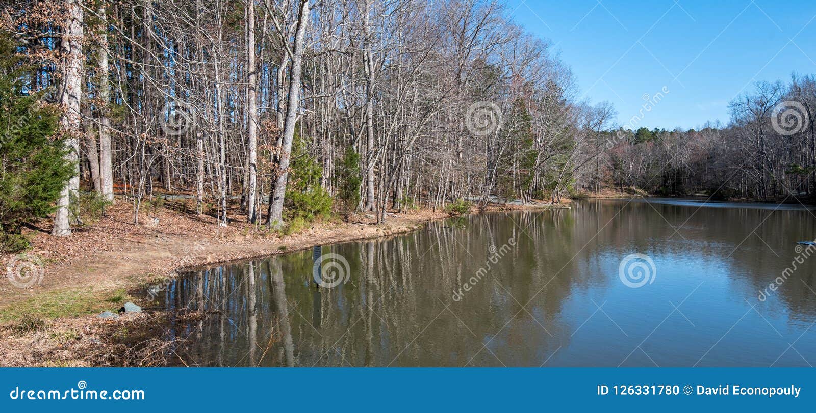Scenes of Small Lake in Fall Stock Photo - Image of travel, colorful ...