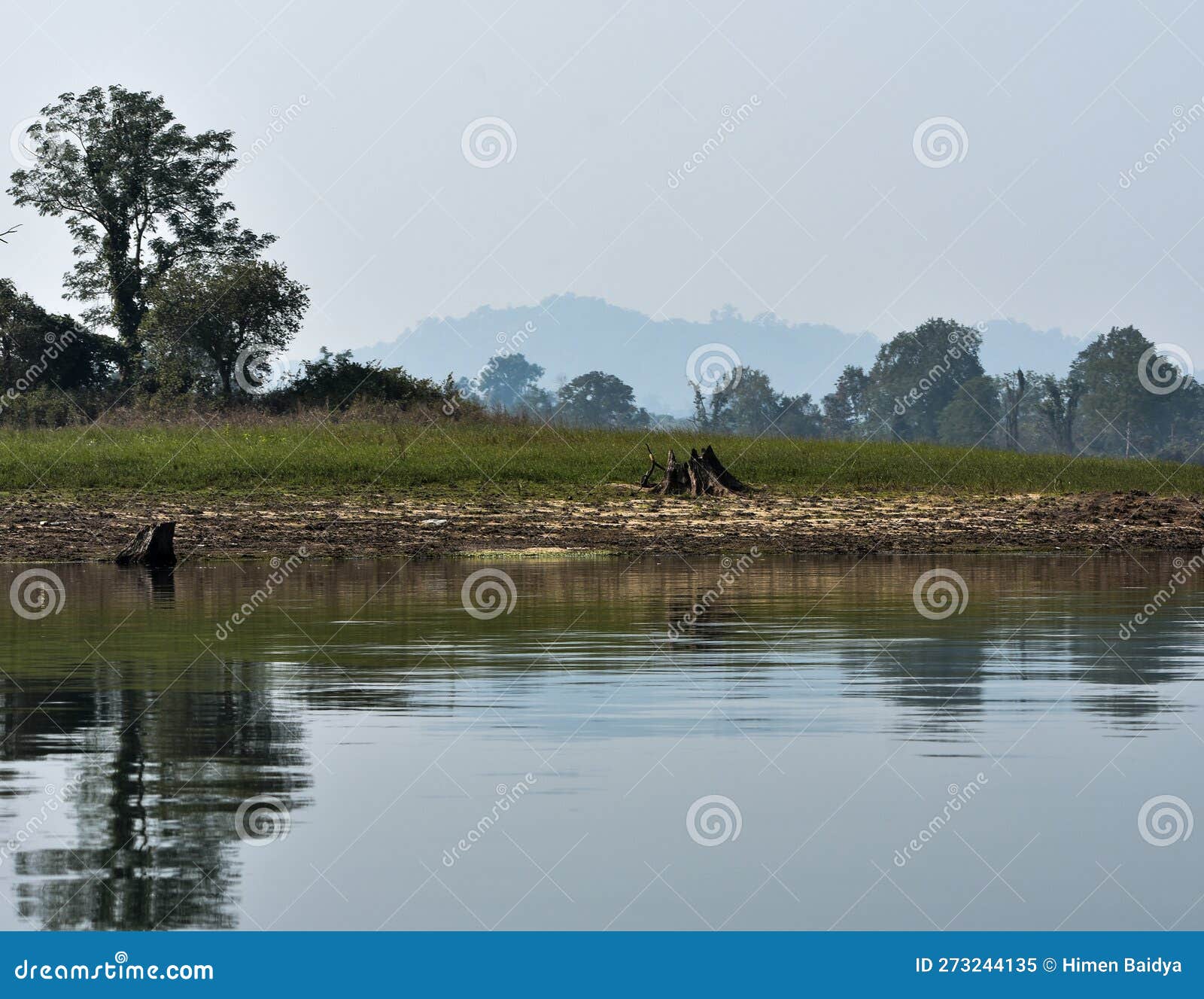 A Small Lake Island in Dumboor . Stock Image - Image of river, water ...