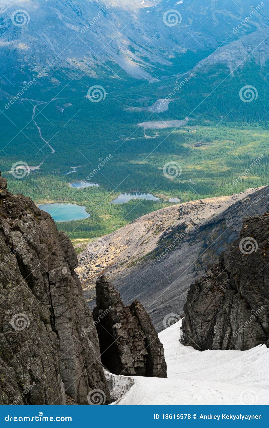 Small lakes in valley stock photo. Image of national - 18616578