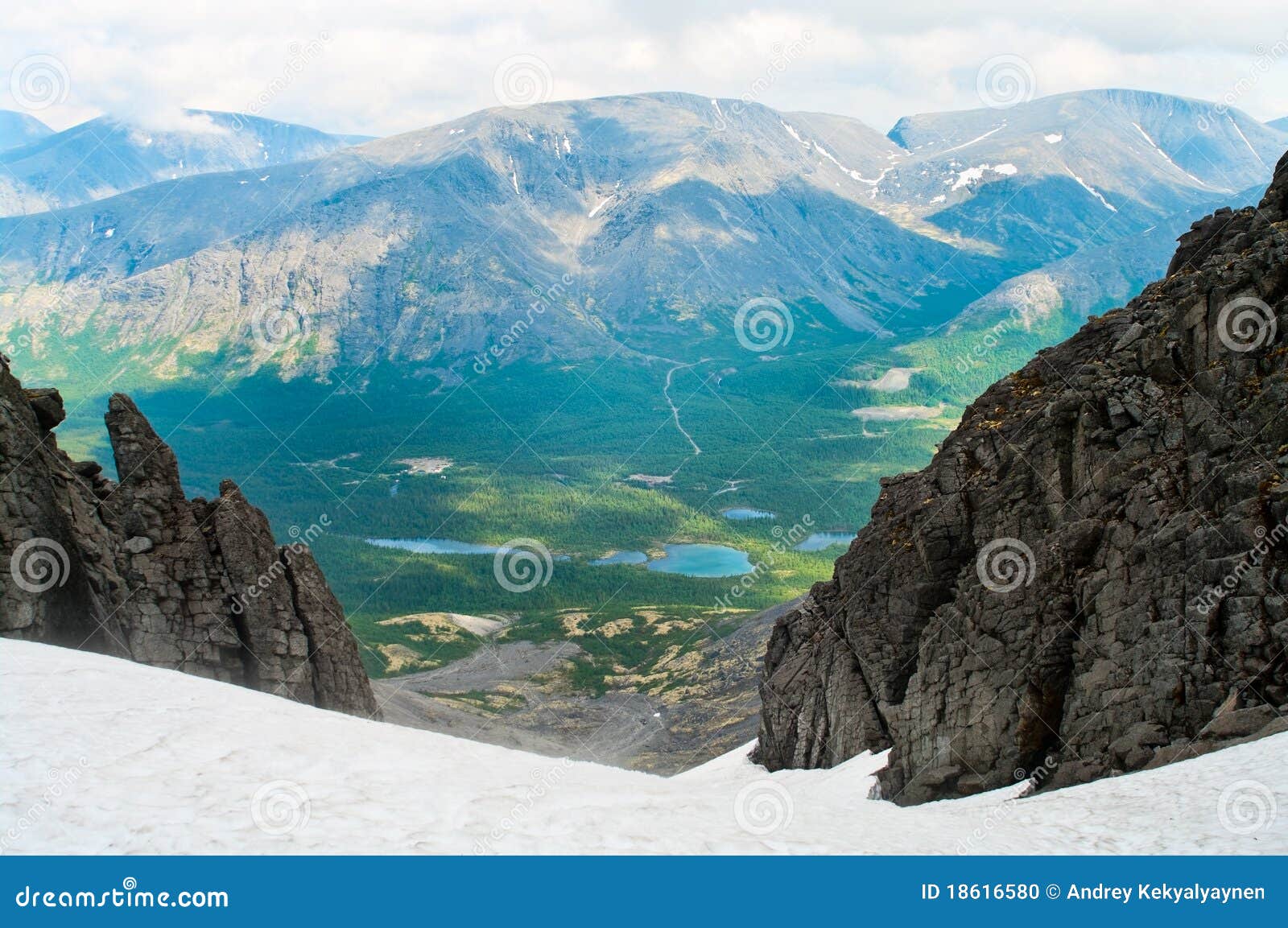 Small lakes in valley stock photo. Image of horizontal - 18616580