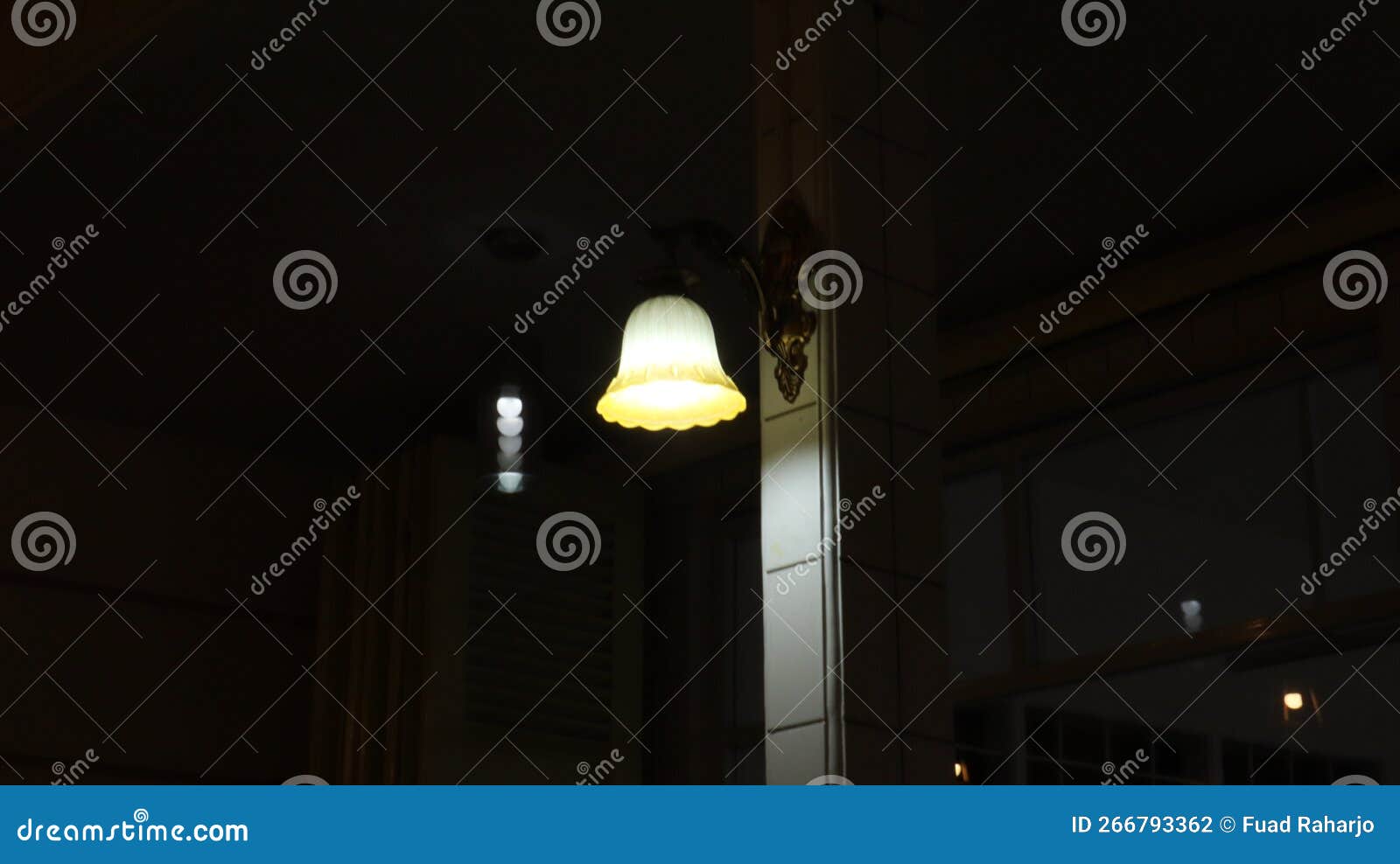 Small lamp is lighting up stock photo. Image of lightning - 266793362