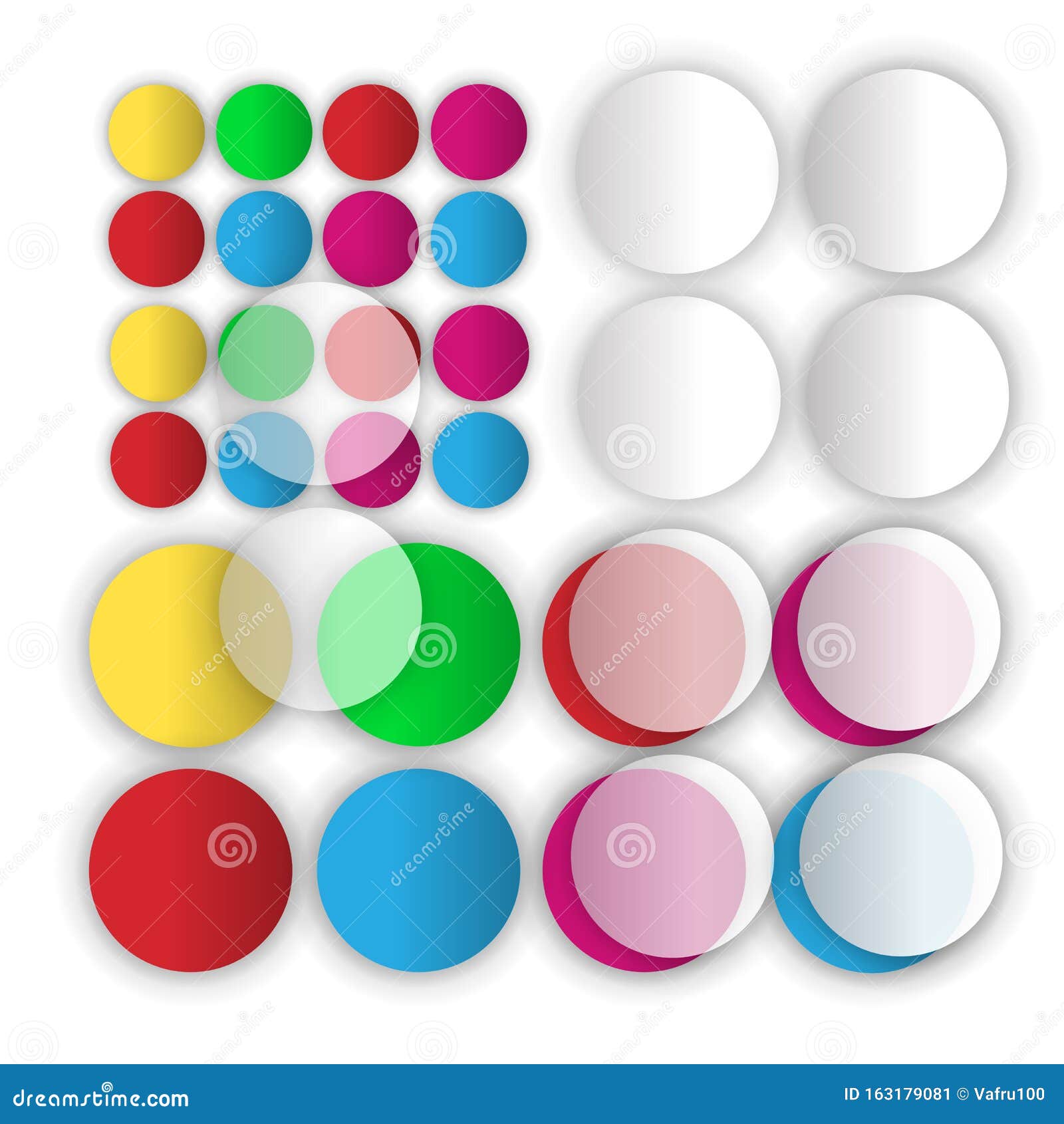 Small and large circles. stock illustration. Illustration of sticker ...