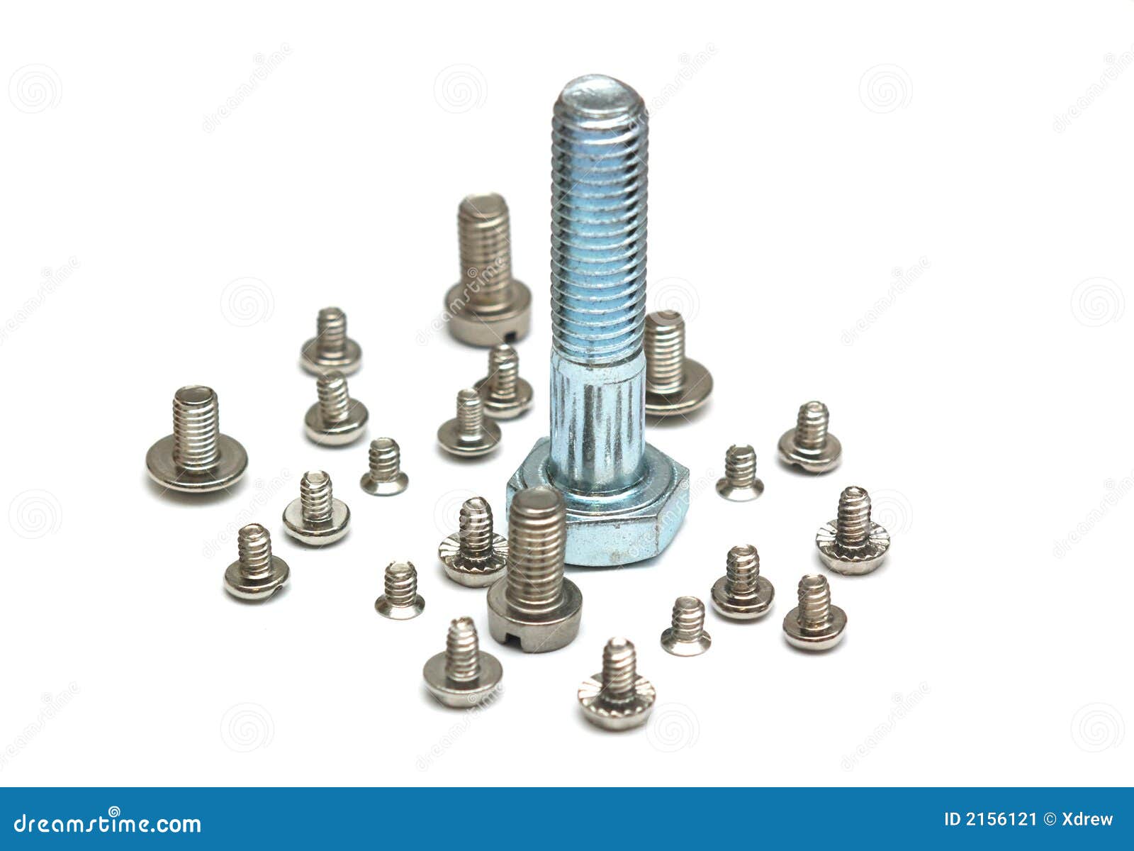 Small and Large Screws stock image. Image of abstract - 2156121