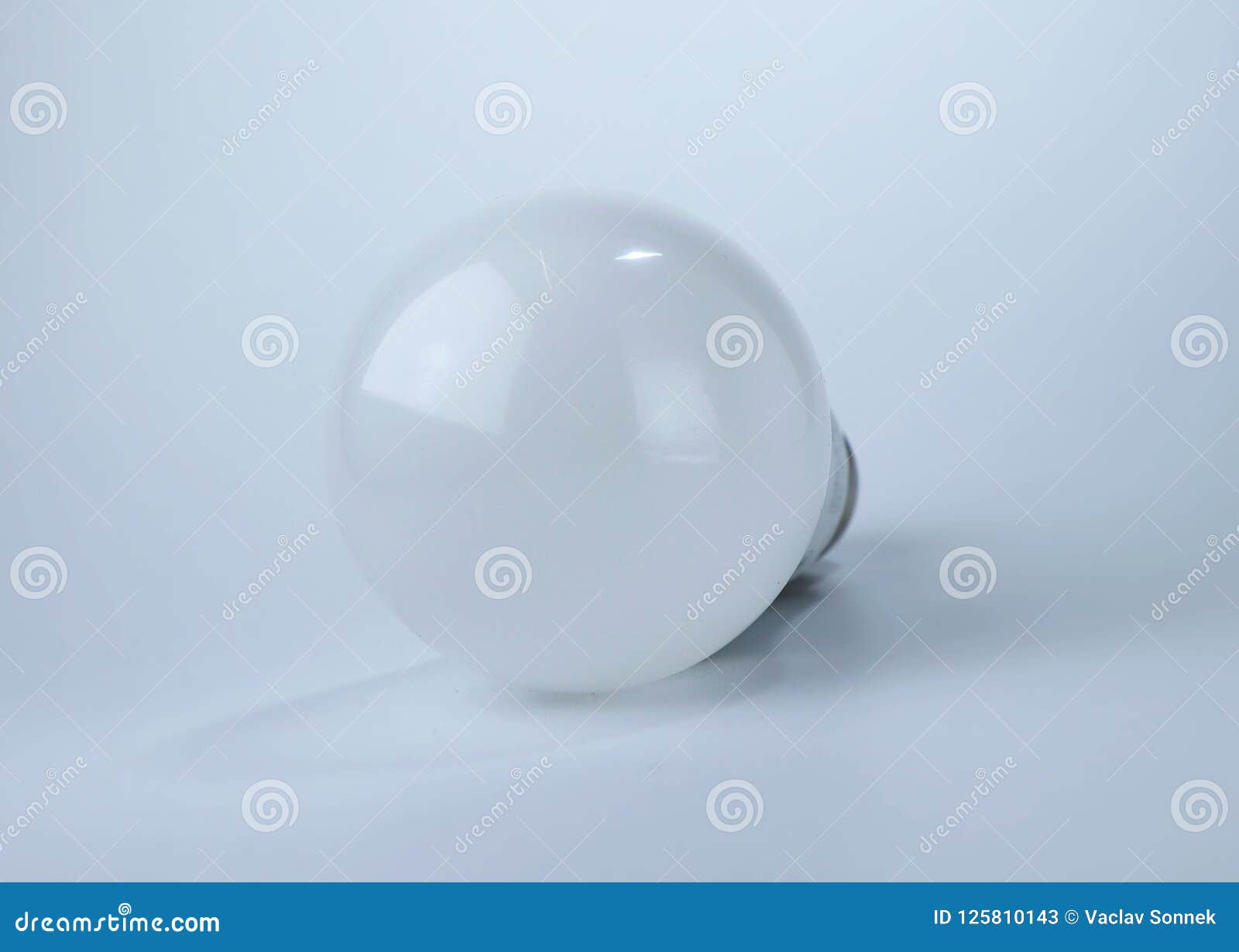 A Small Led Bulb Also Named E27 Light on White Background. Ready for ...