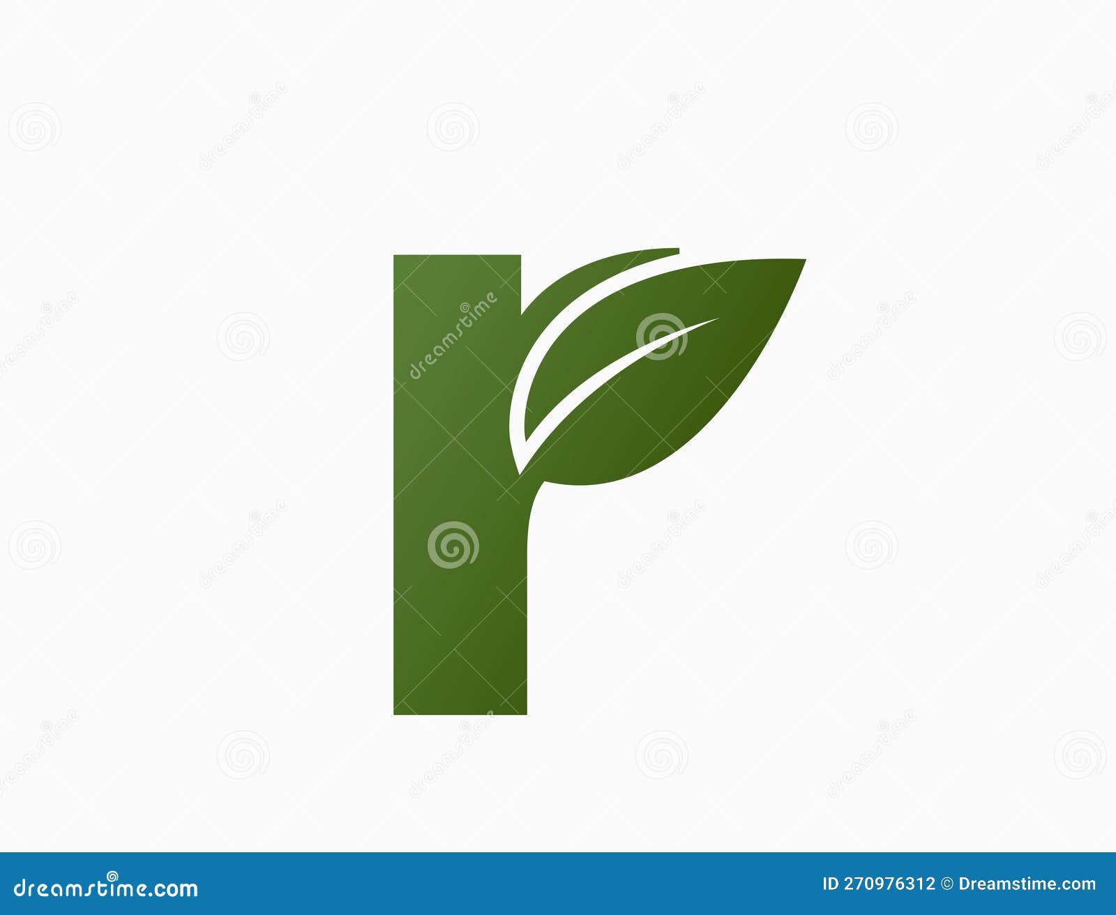 Small Letter R with Leaf. Creative Eco Logo. Nature and Environment ...