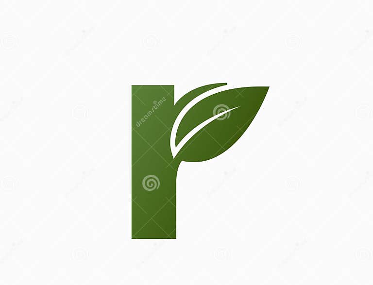 Small Letter R with Leaf. Creative Eco Logo. Nature and Environment ...