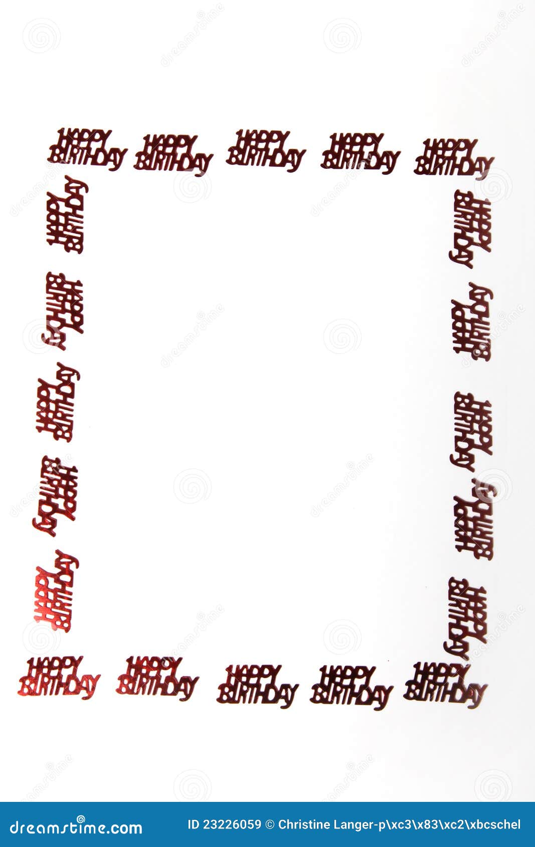 Small Lettering with Happy Birthday Stock Image - Image of isolated ...