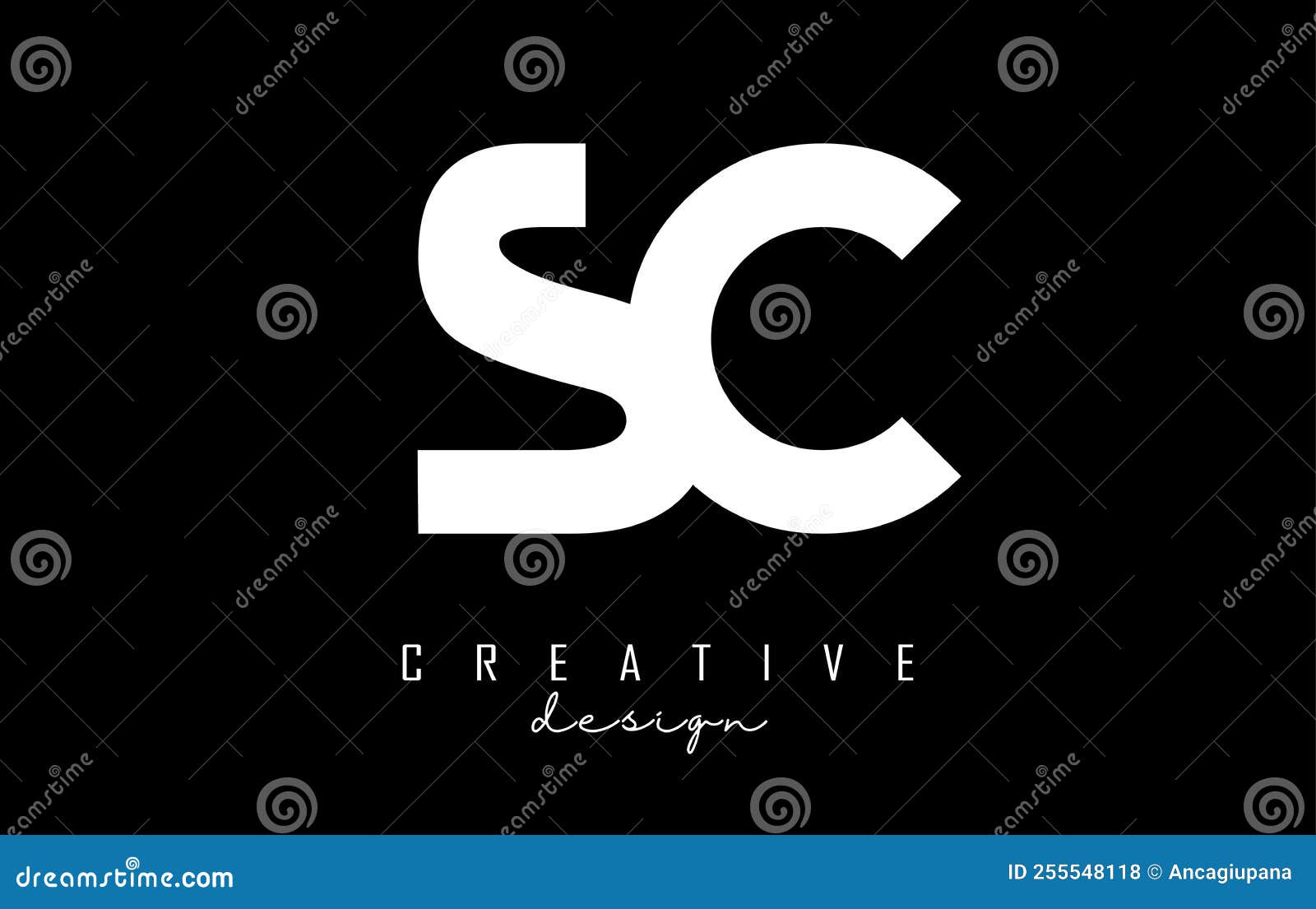 Small Letters SC S C Logo with a Minimalist Design. Letters with ...