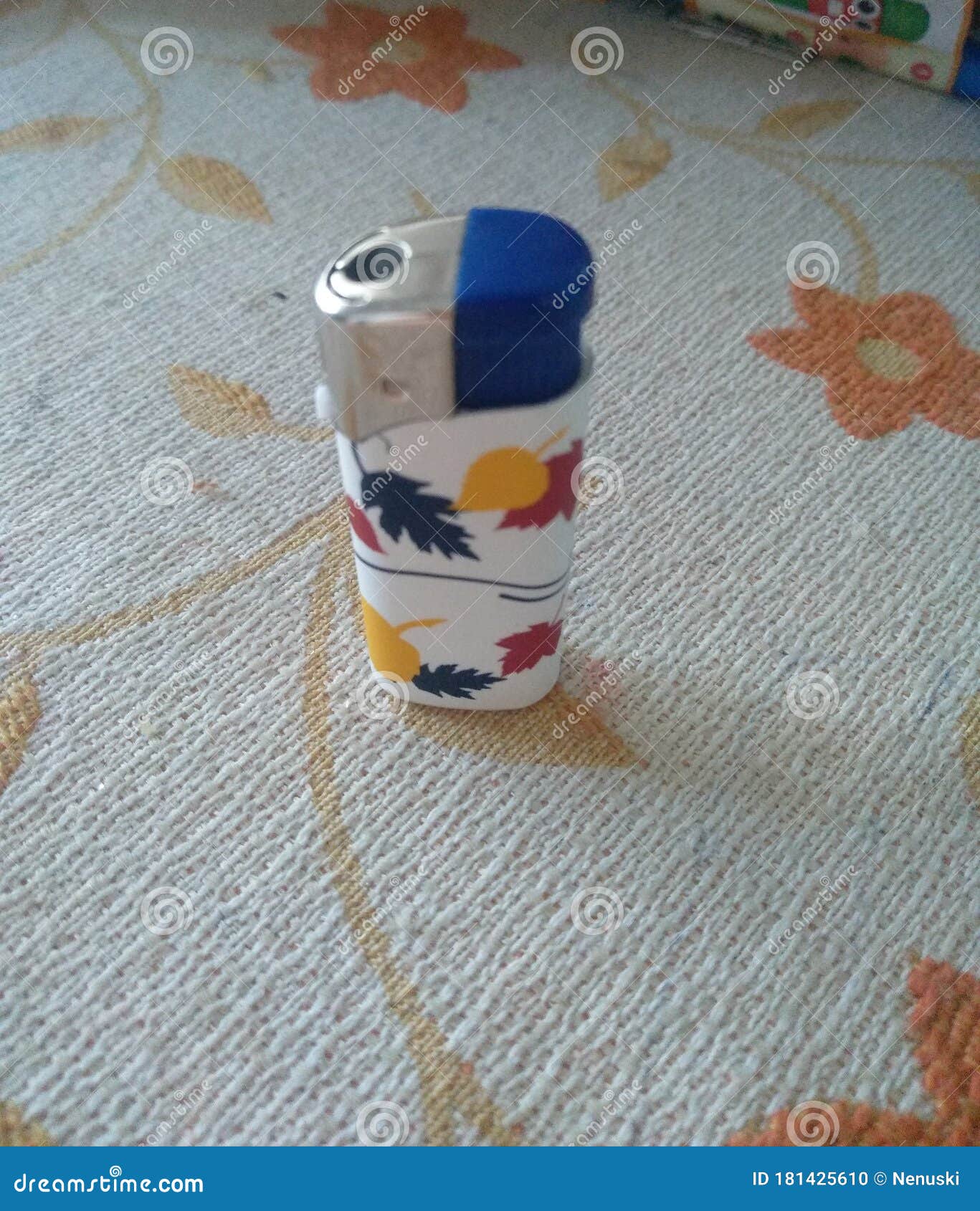 Small Lighter with Autumnal Drawing Stock Photo - Image of lighter ...