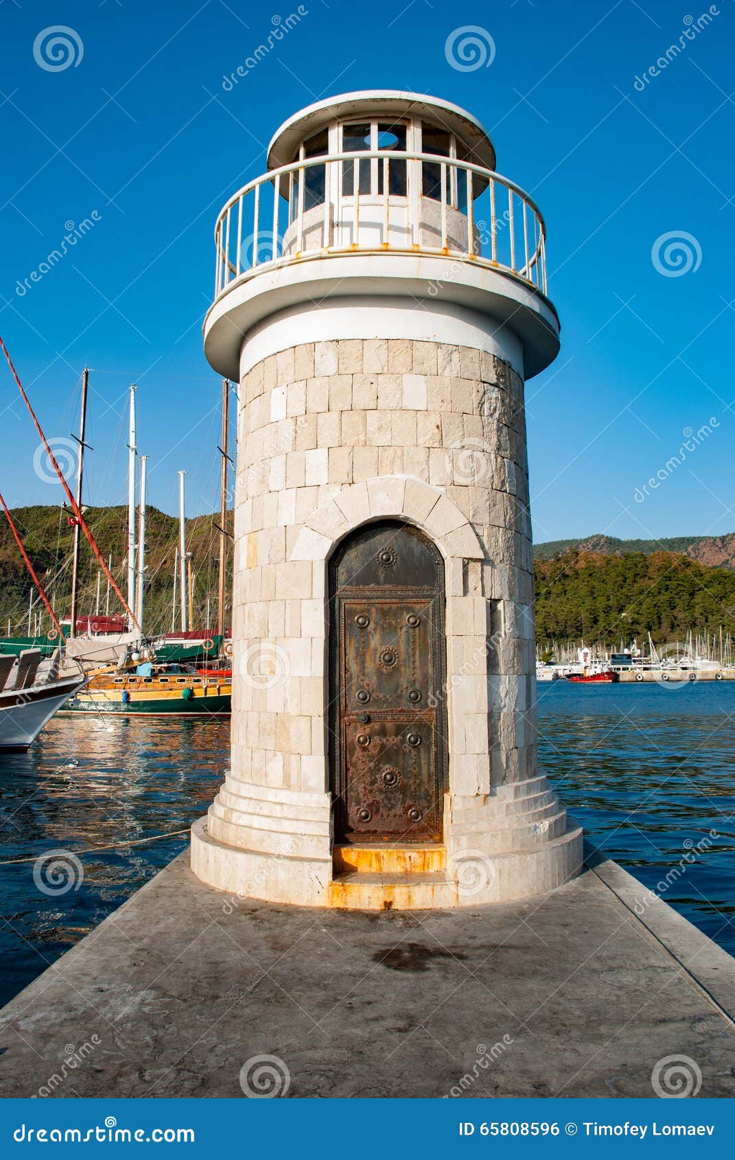 Small lighthouse stock photo. Image of historic, white - 65808596