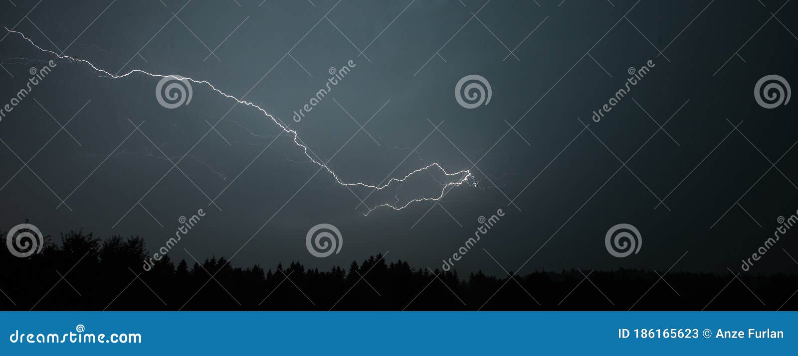 Small lightning stock image. Image of thunderstorm, strike - 186165623