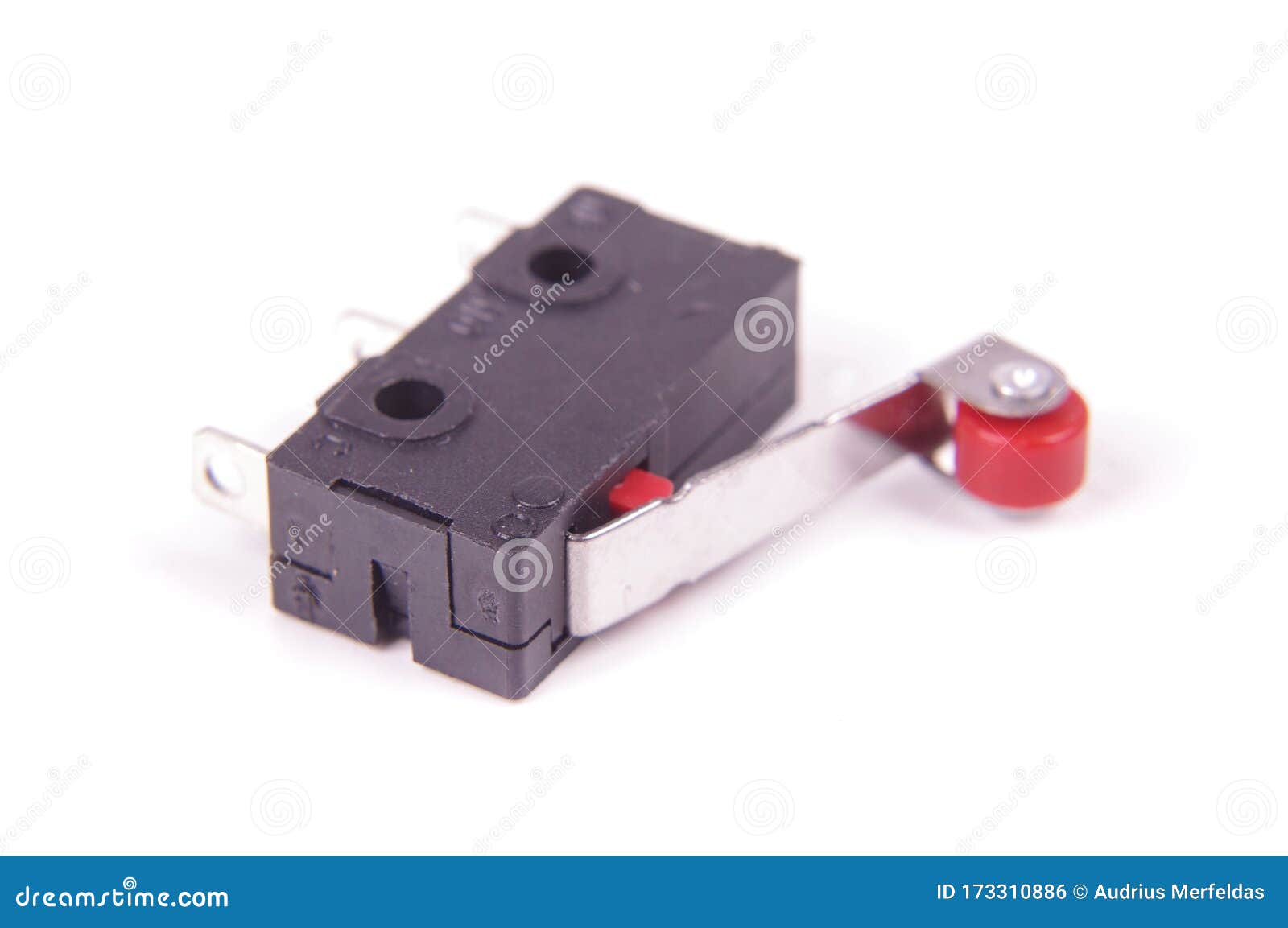 Small Limit Switch for Mechanical Movement Limiting Stock Photo - Image ...