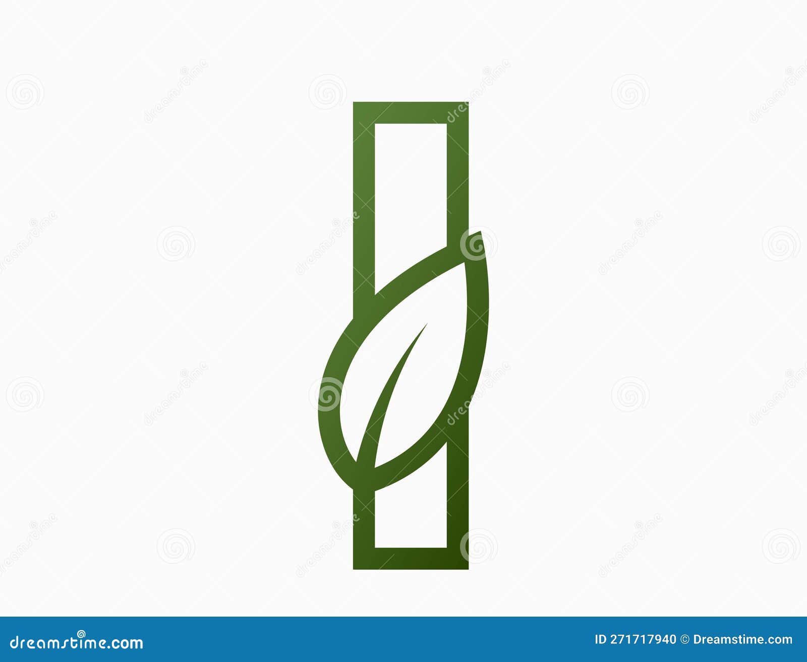 Small Line Letter L with Leaf. Creative Eco Logo Stock Vector ...