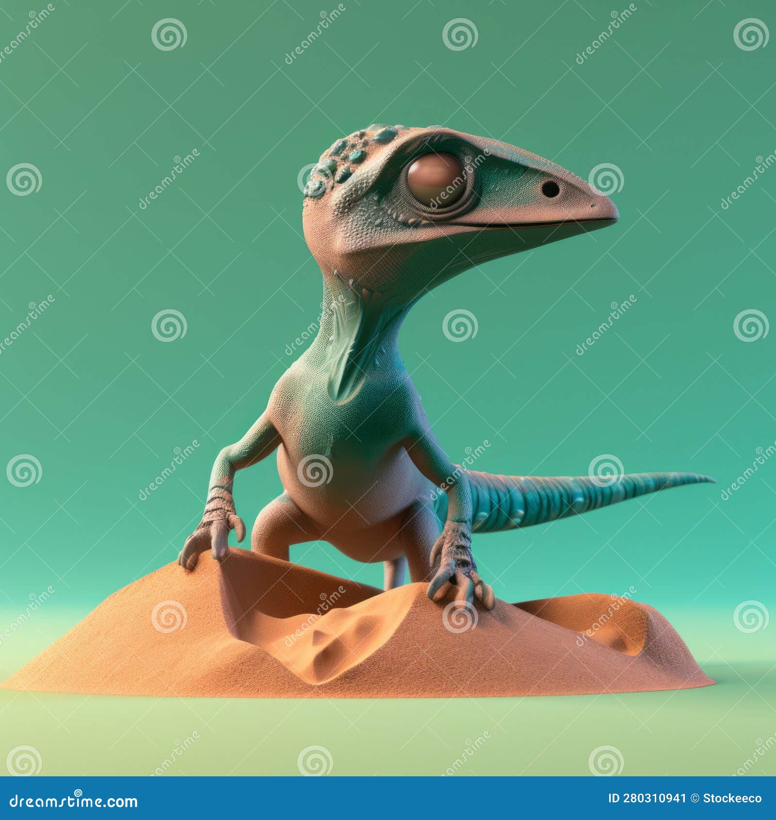 Playful Lizard Character In Top Hat: Commission For Cowboy-themed ...