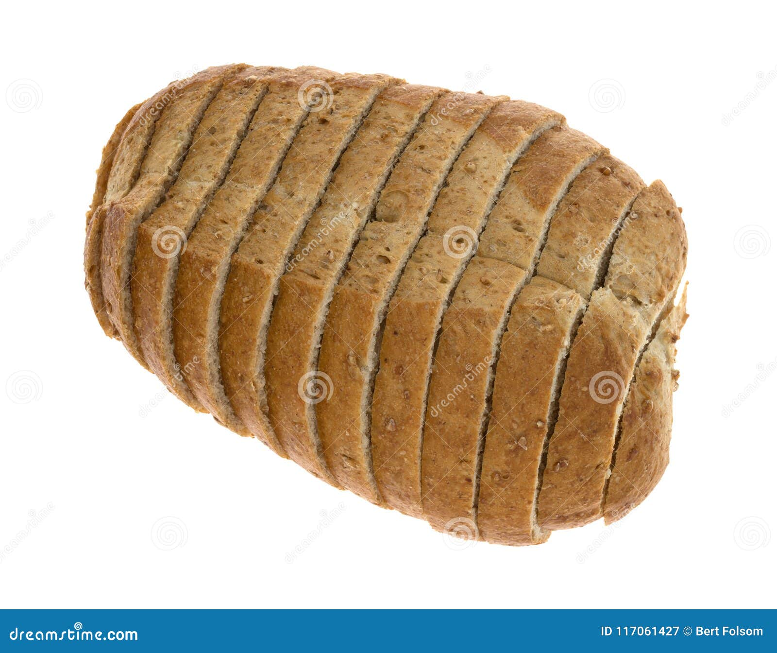 Small Loaf of Sliced Wheat Bread Stock Image - Image of small, crust ...