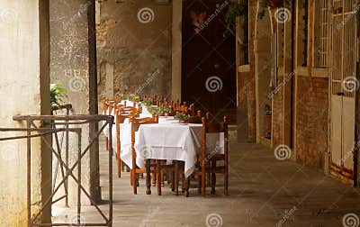 Small local restaurant stock image. Image of tables, venetian - 38115403